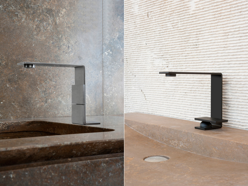 5mm: miscelatore in acciaio inox satinato