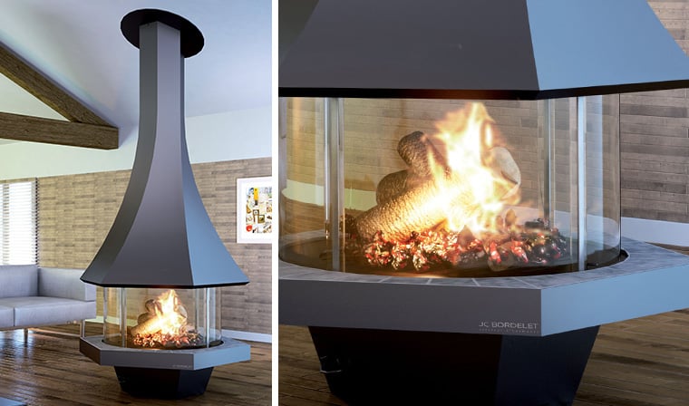 JC Bordelet fireplaces: French original designs, audacious colors and ...