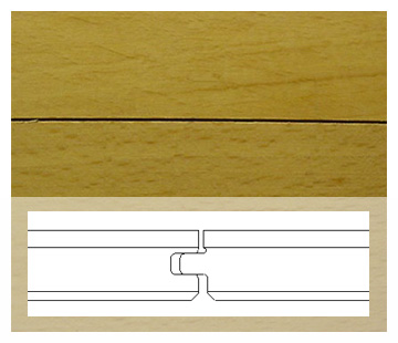 Parquet con incastro a secco Alpen Parkett Contatto