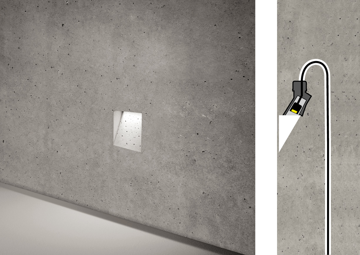 A concrete light blade: Ghost by Simes