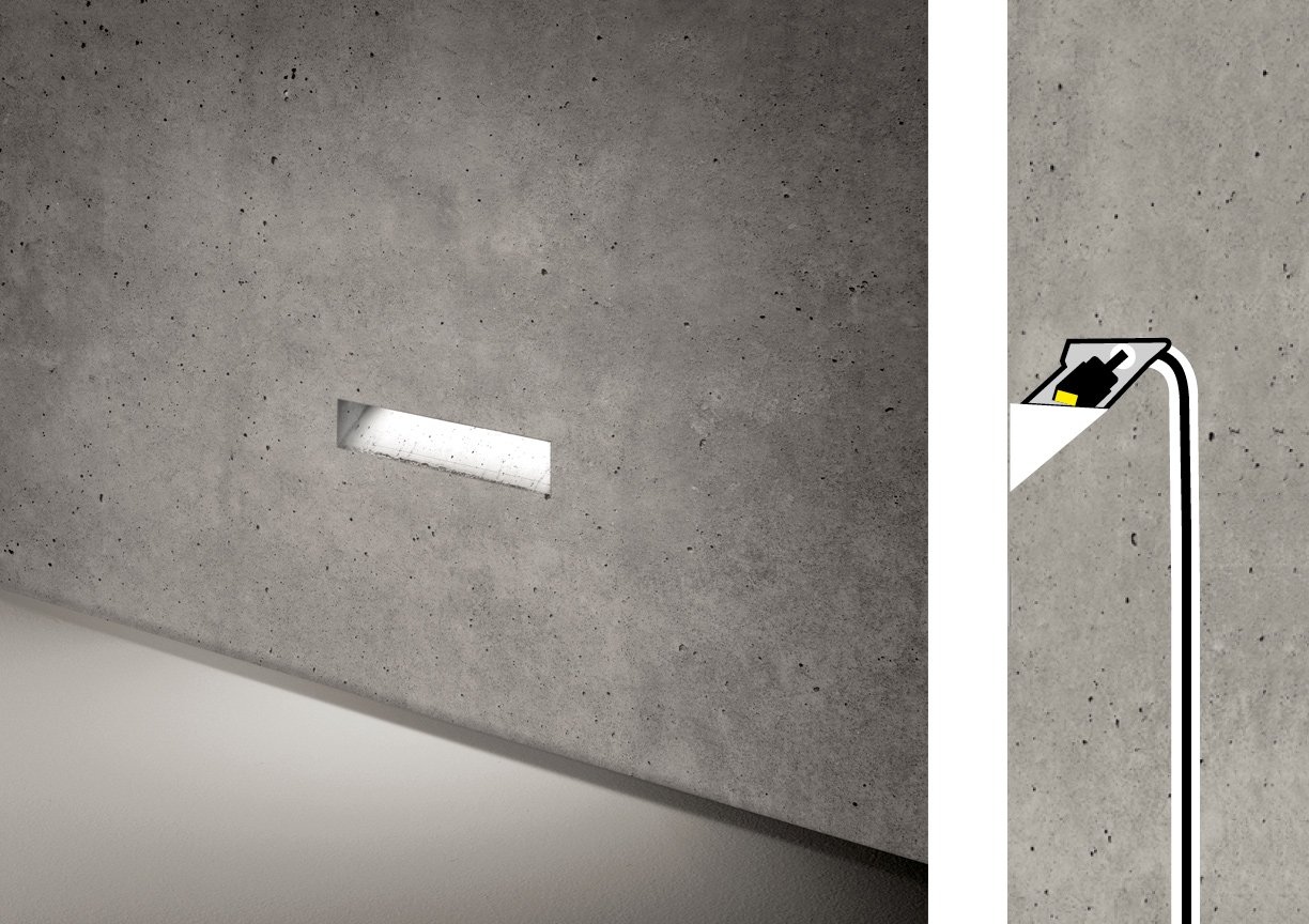 A concrete light blade: Ghost by Simes