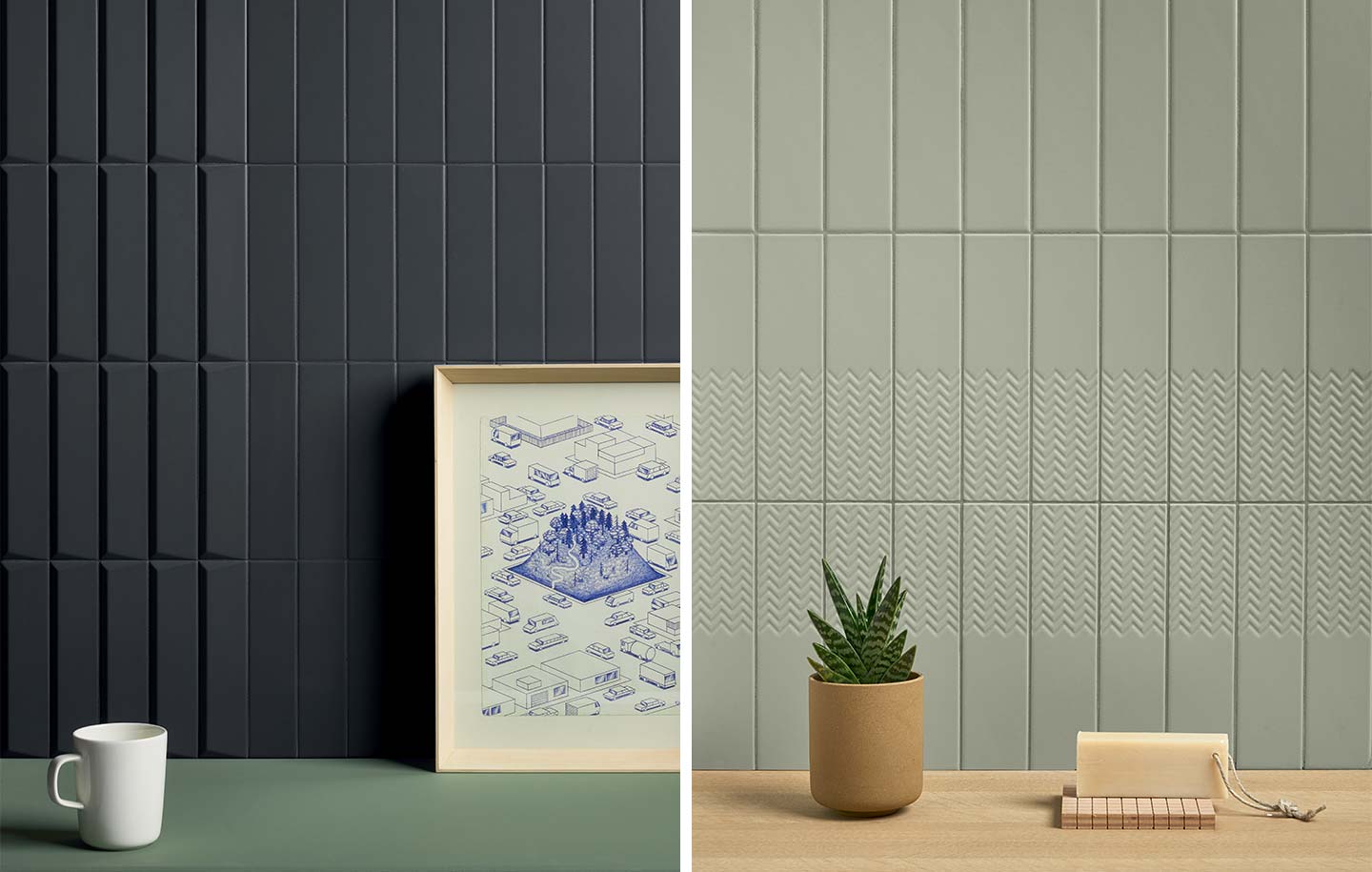 Wallpapers and stoneware coverings made in Italy by I-design