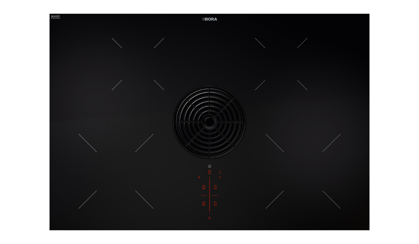 BORA Pure induction cooktop with integrated cooktop extractor