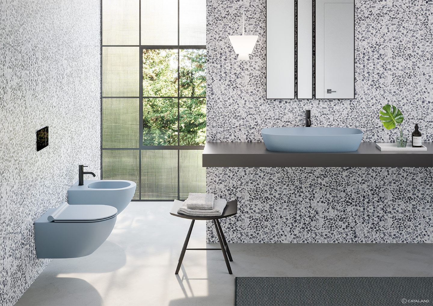 Ceramica Catalano: soft shades in the bathroom