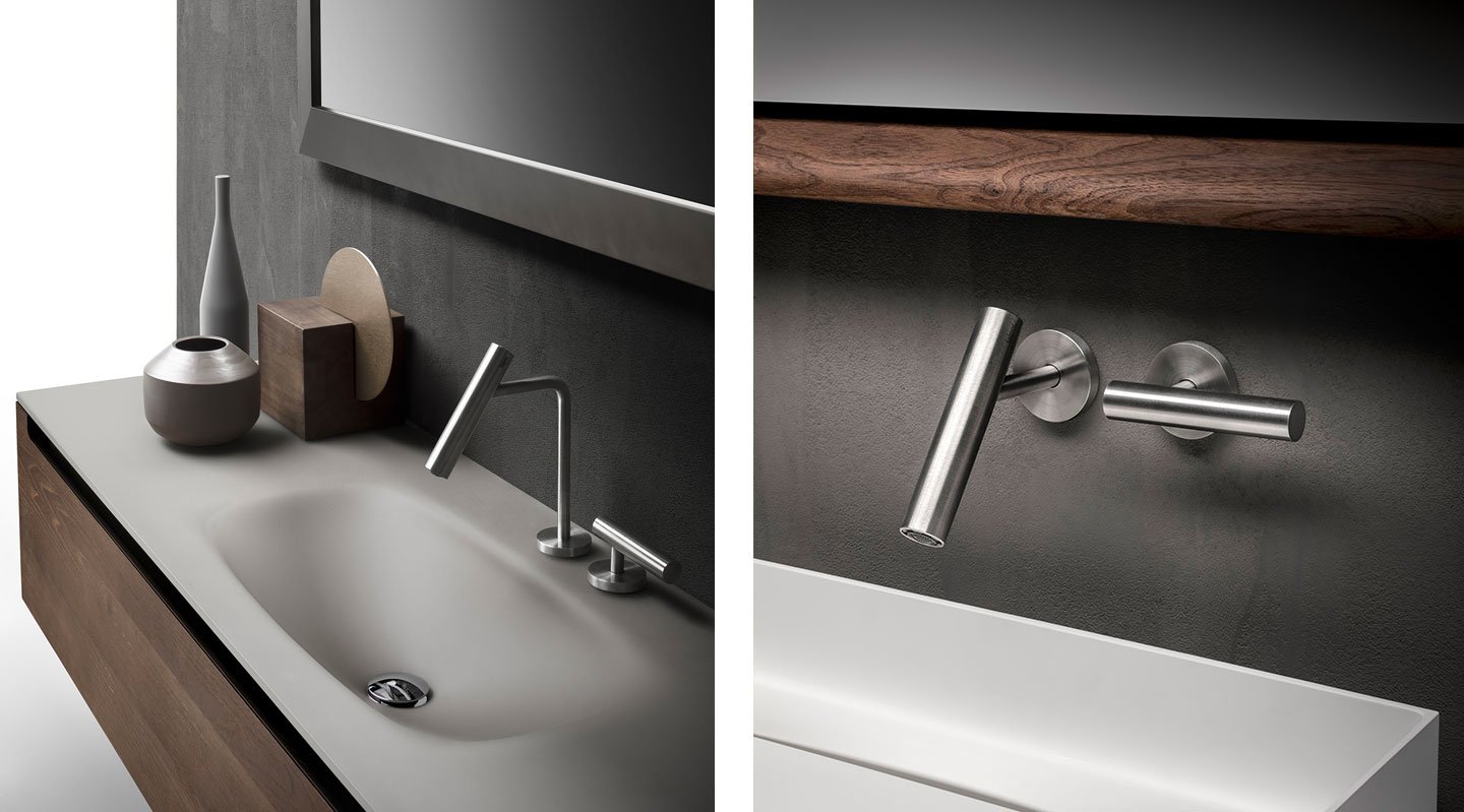 Falper, new stainless steel taps with an unmistakable identity