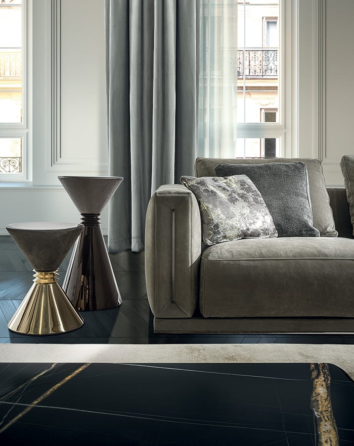 Sofas and tables Sartoria collection 2020 by Longhi: craftsmanship and ...