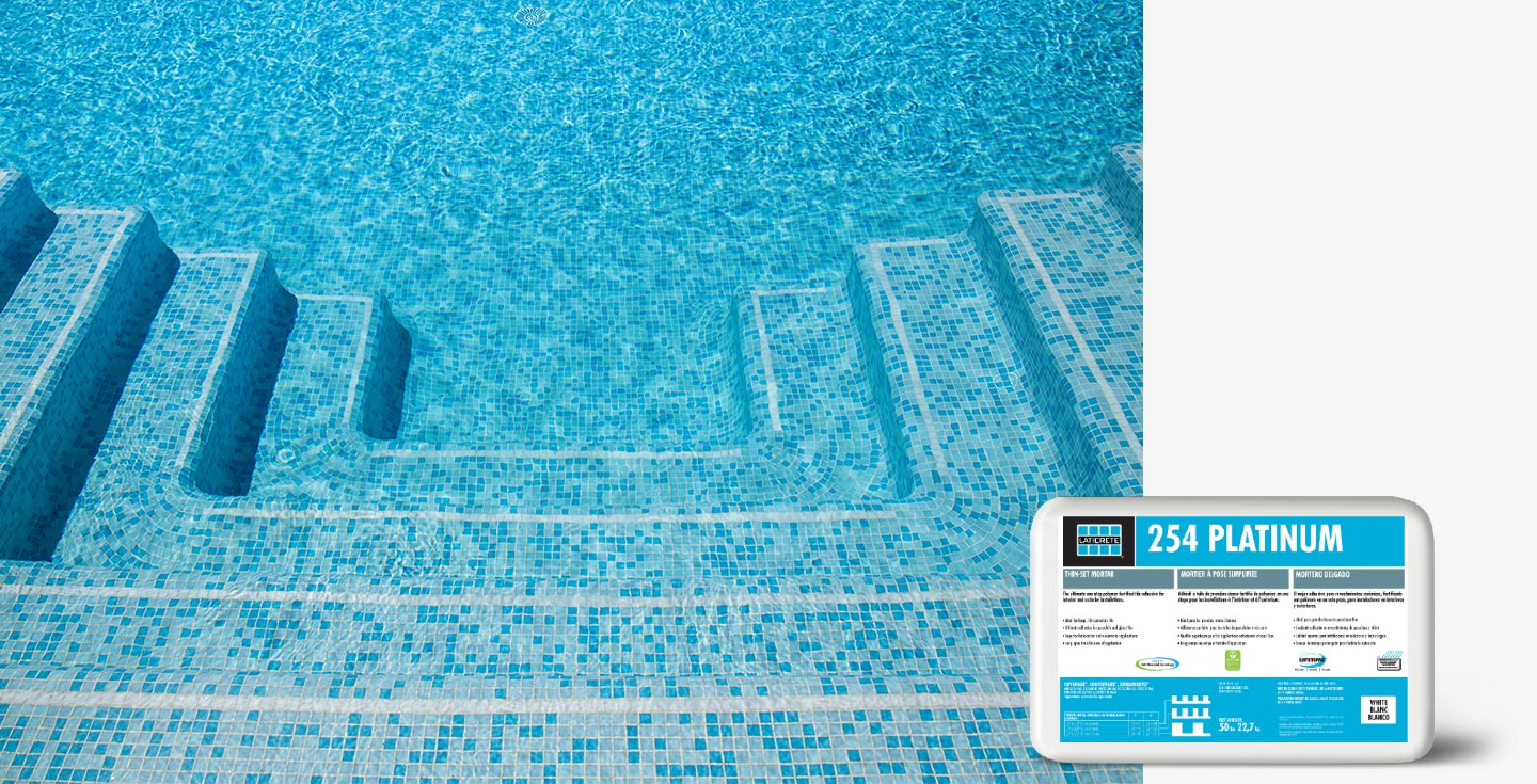 Weather-resistant membranes, adhesives, grouts and sealants: Laticrete