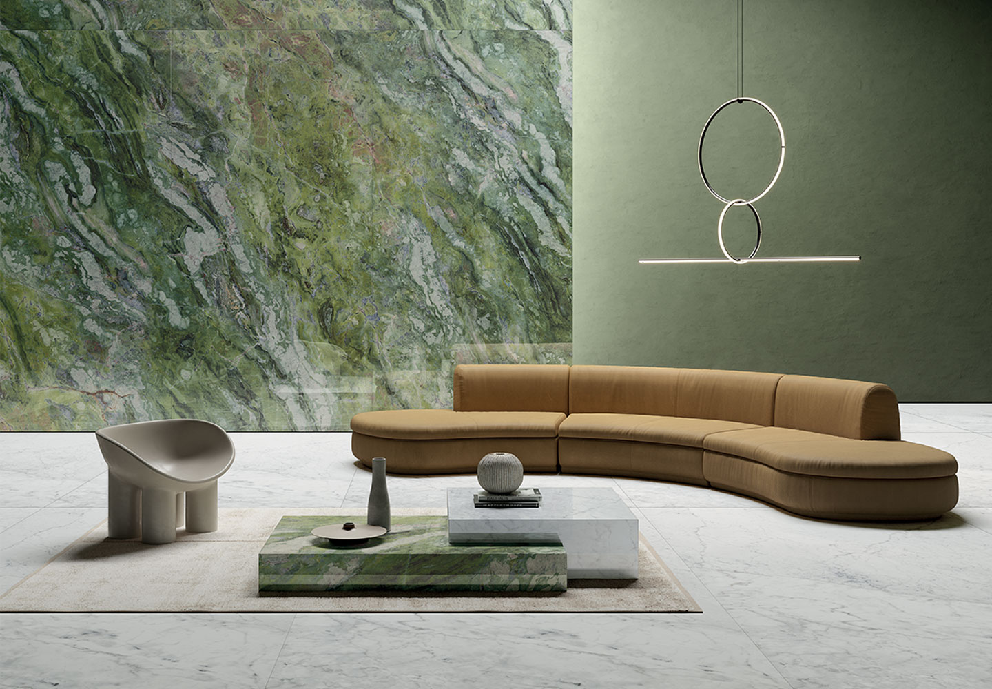 Ariostea Ultra large slabs: floors and walls porcelain stoneware