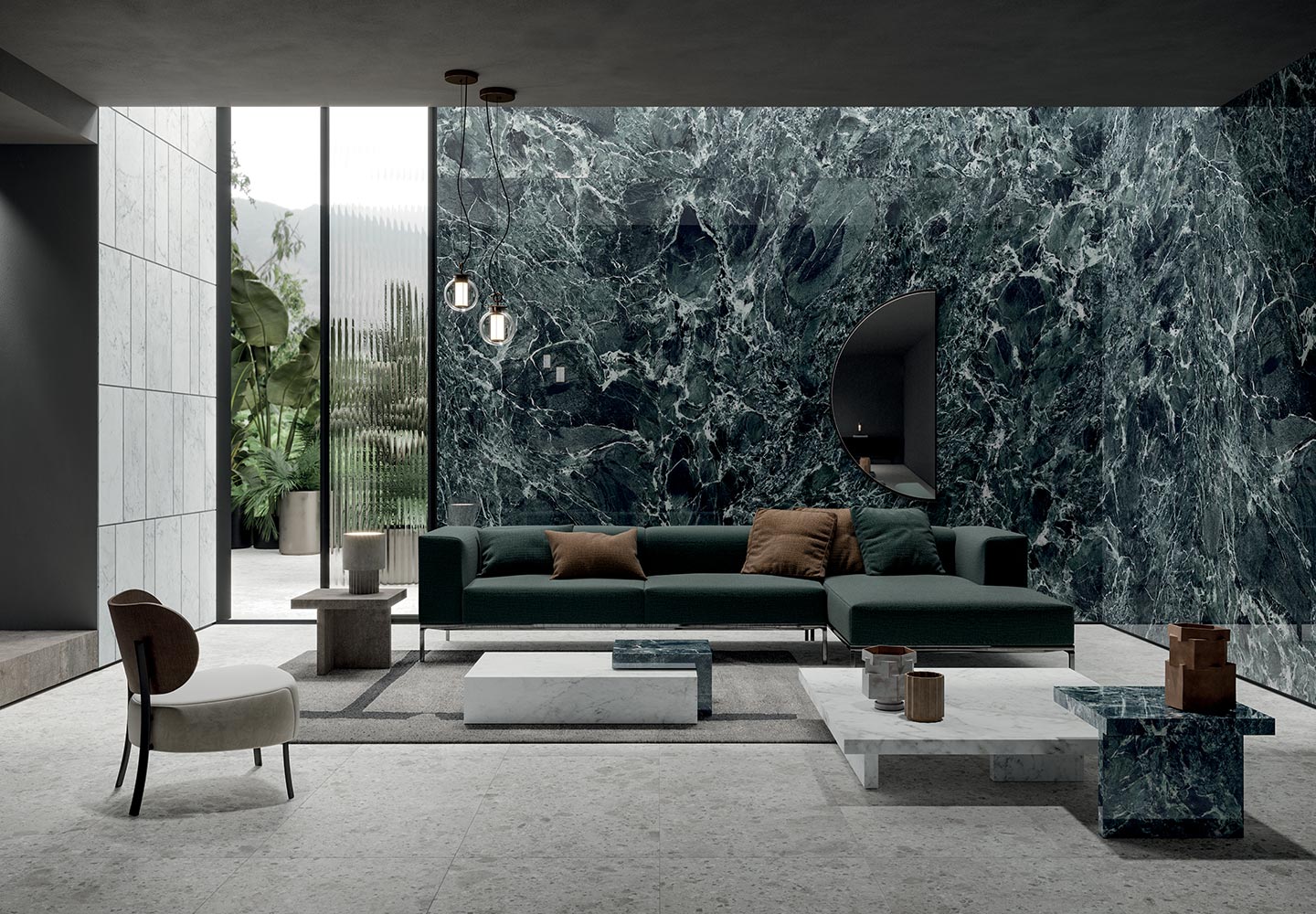 Ariostea Ultra large slabs: floors and walls porcelain stoneware