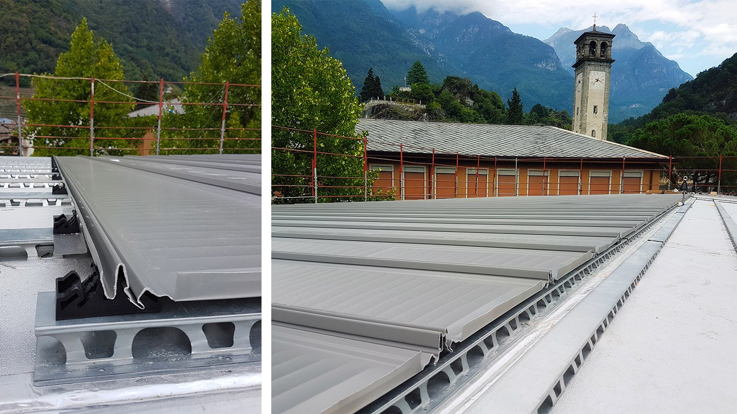 Isolamento ventilato di coperture a bassissima pendenza con Isotec