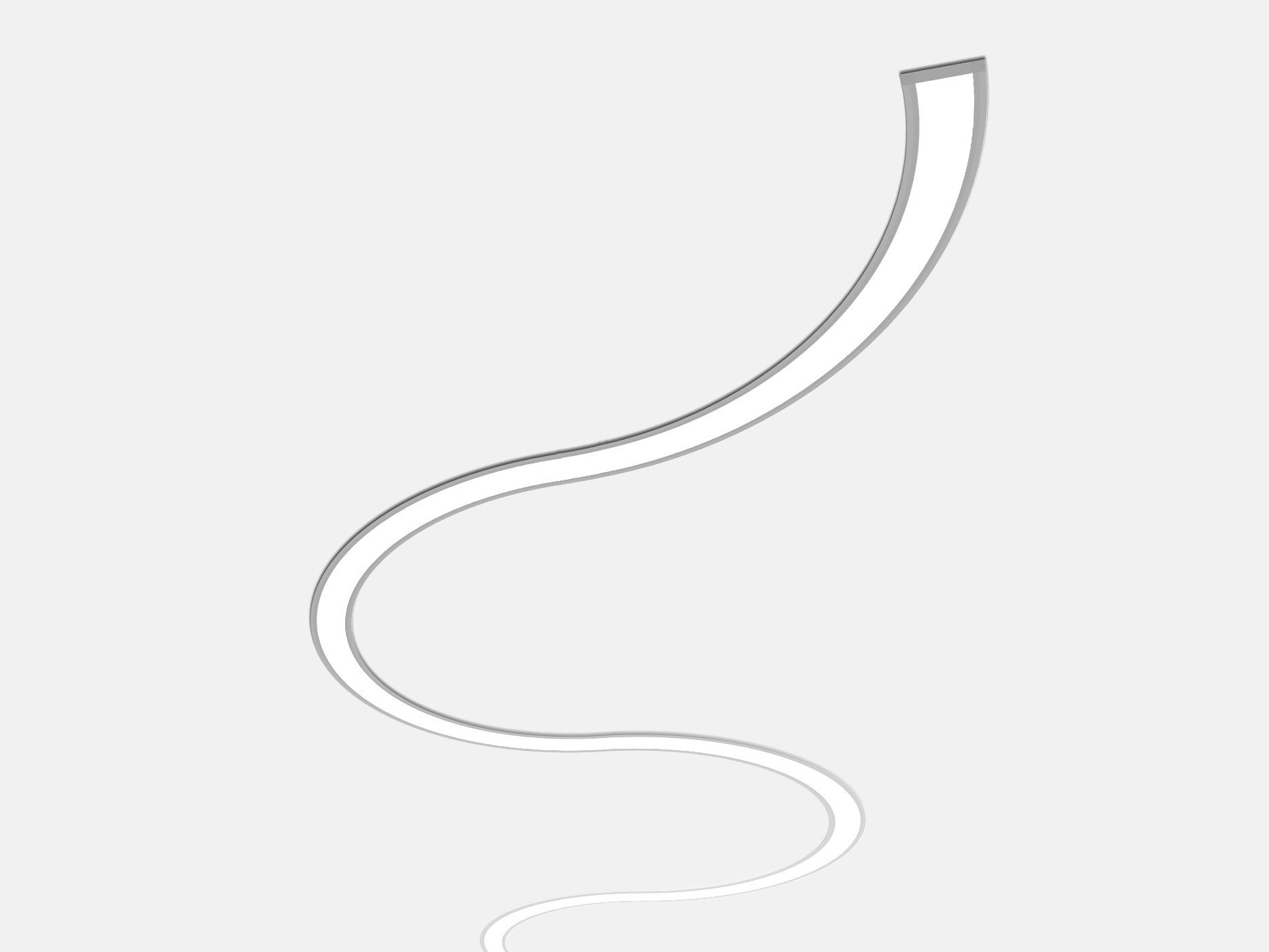 Fluid light: Liquid Line 3D by Lightnet