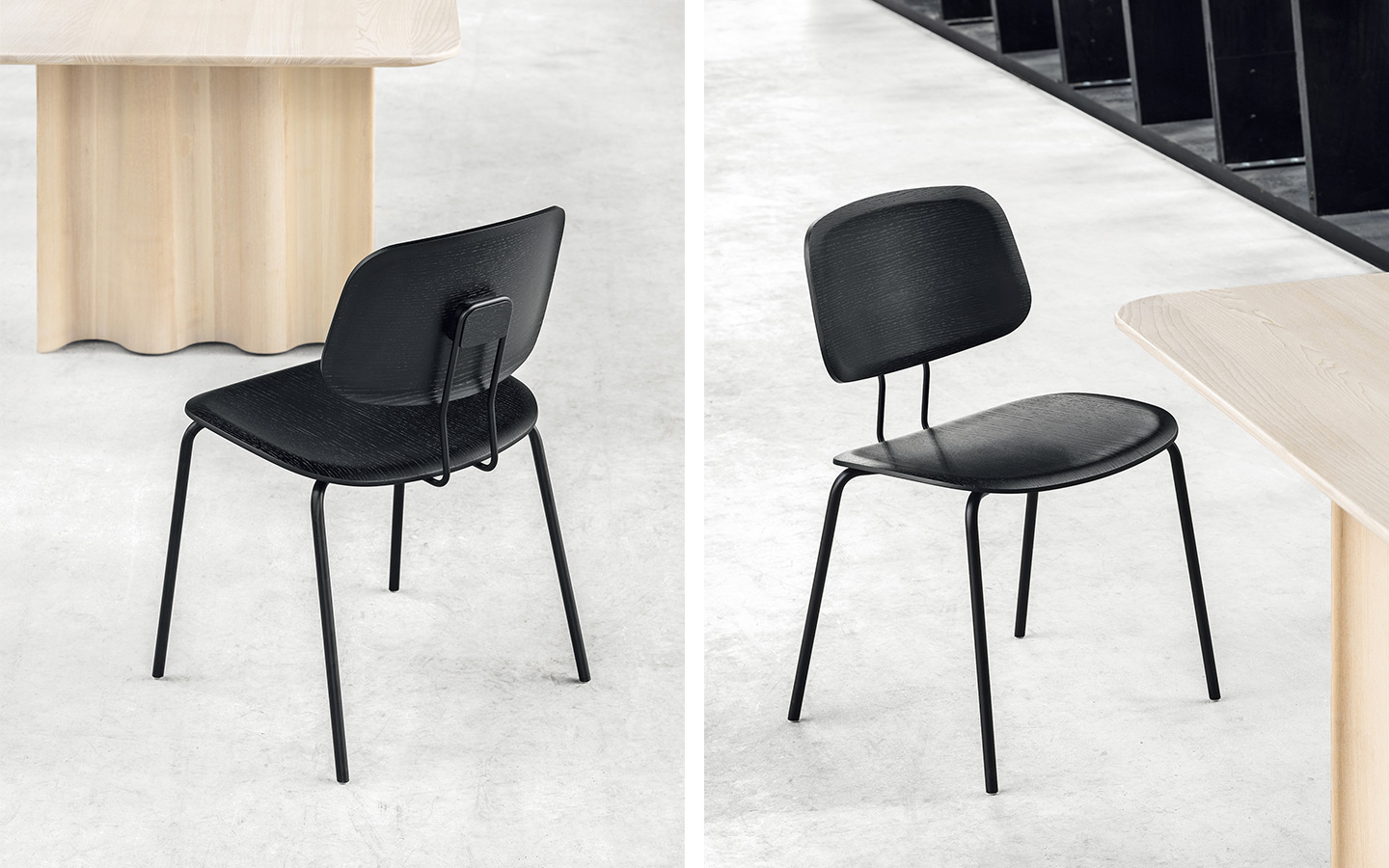 Okito Ply Dining Zeitraum chair: the elegance of the essential