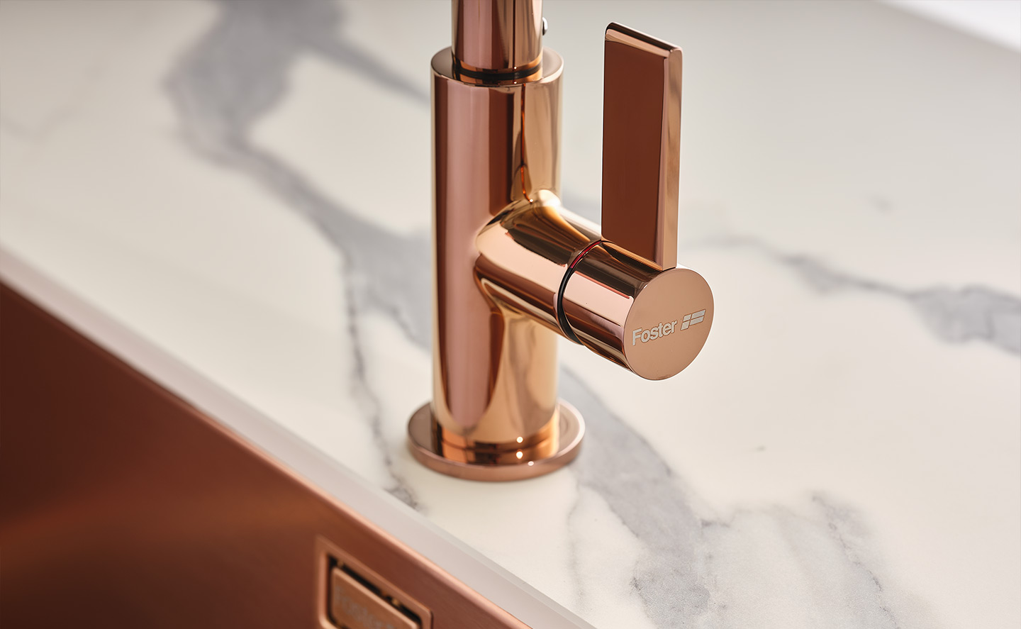 Foster sinks, mixers and hobs in PVD stainless steel: charm and ...