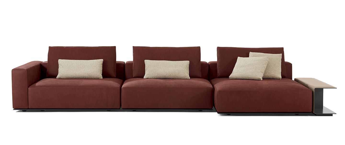 Modular sofa Poliform Westside: expression of absolute comfort