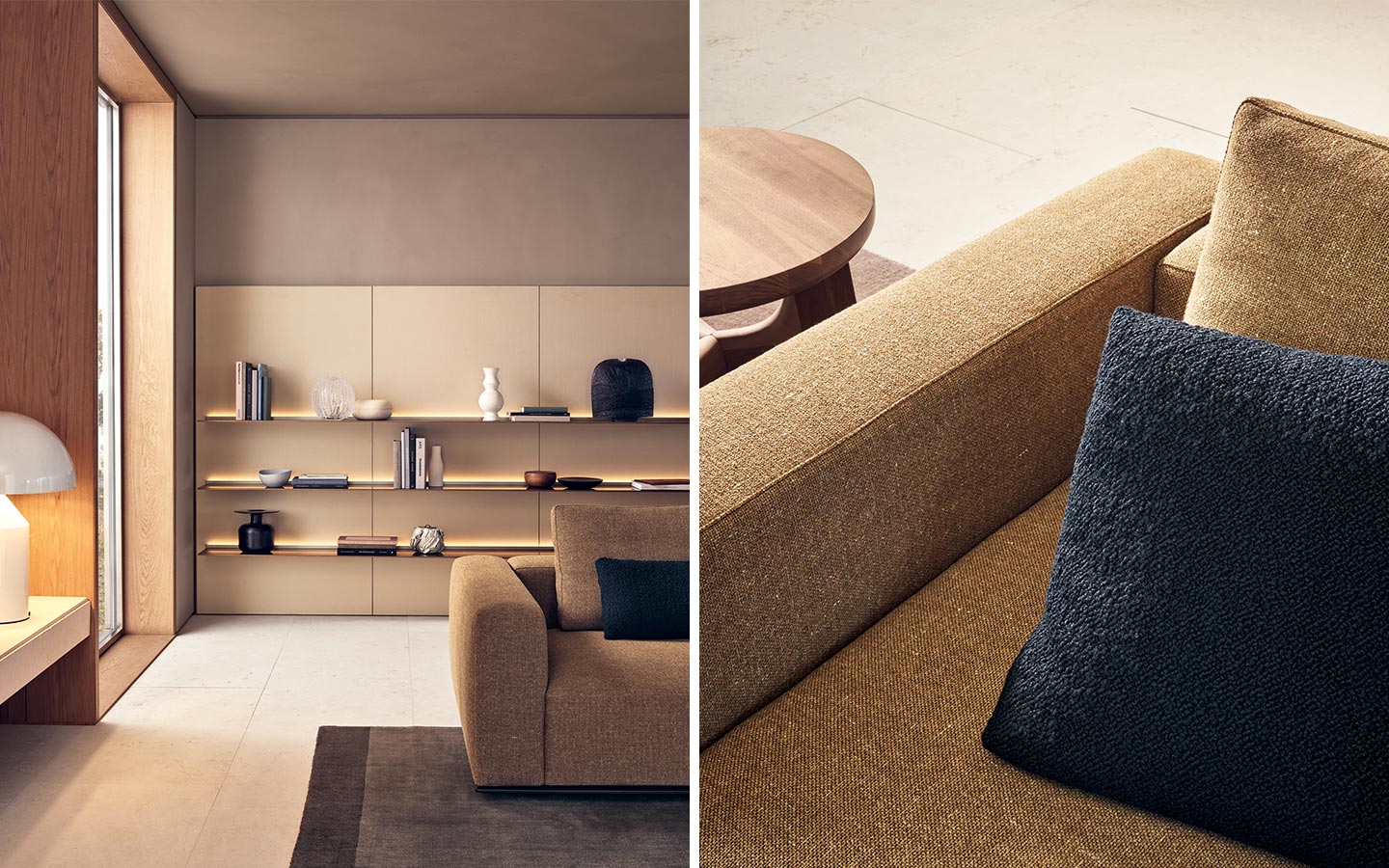 Modular sofa Poliform Westside: expression of absolute comfort