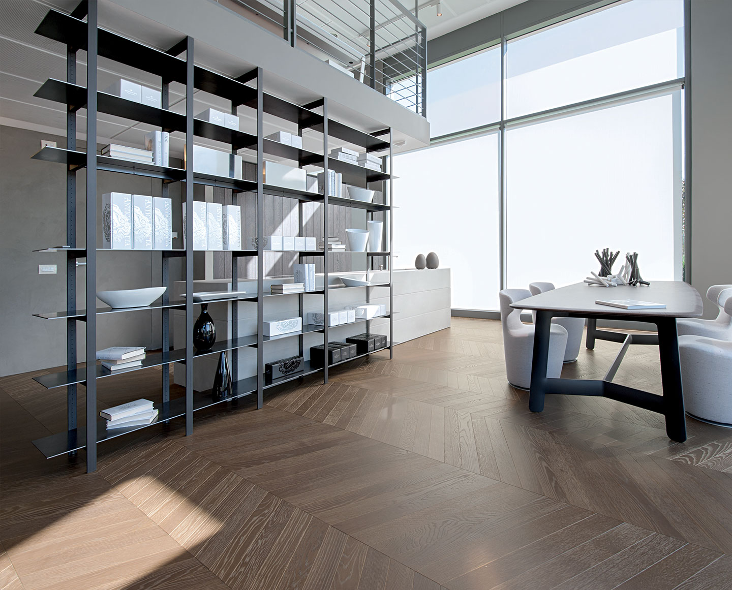 Simple and fast herringbone parquet: Clip Up System by Garbelotto