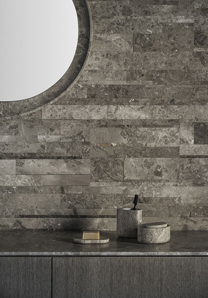 Salvatori presents the world's first fully-recycled stone texture