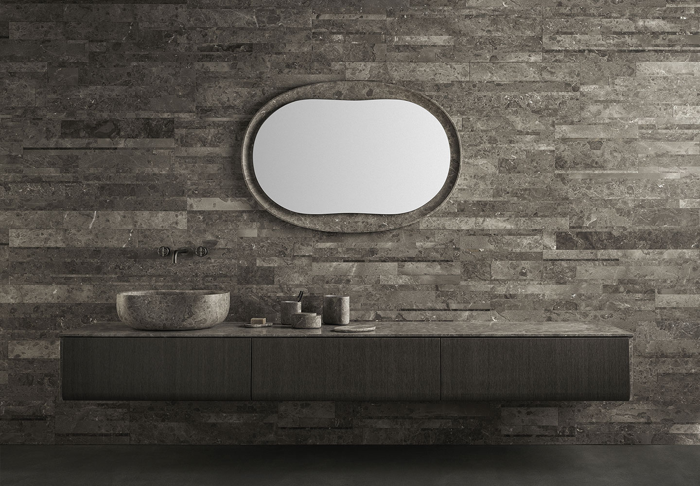 Salvatori presents the world's first fully-recycled stone texture
