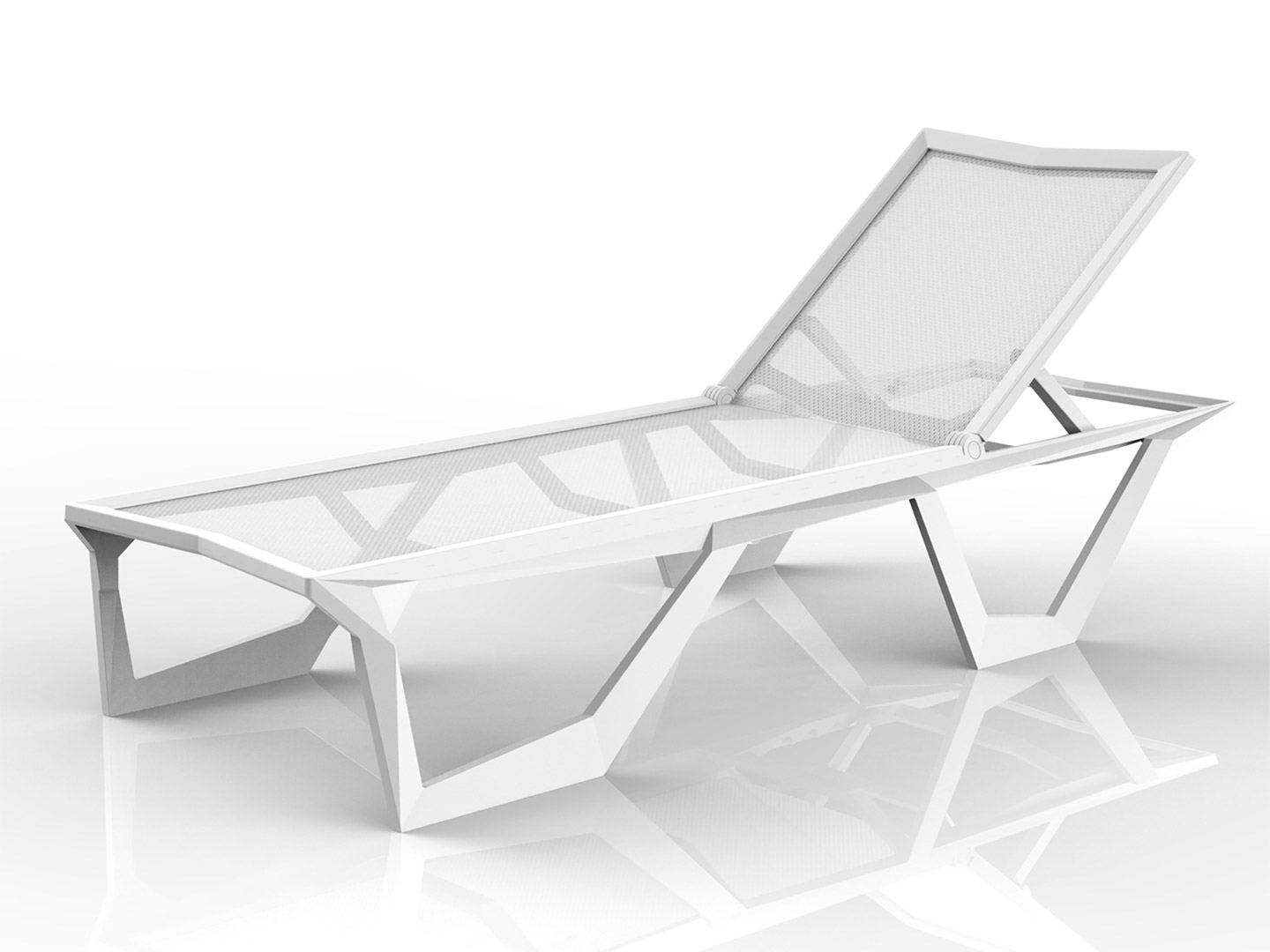 VONDOM, Voxel sun lounger by Karim Rashid