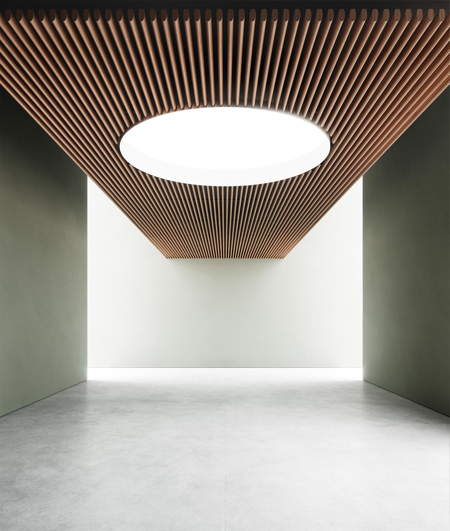 Modular integrated slats system DresswallStripes