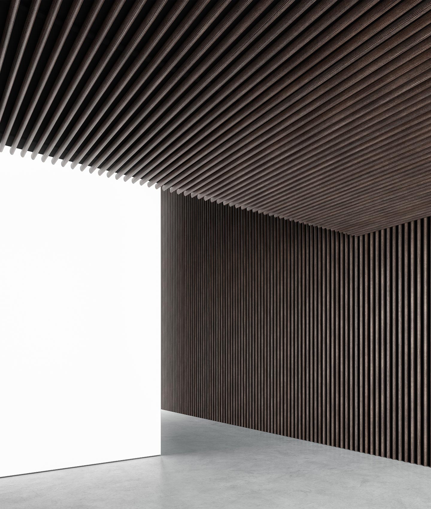 Modular integrated slats system DresswallStripes