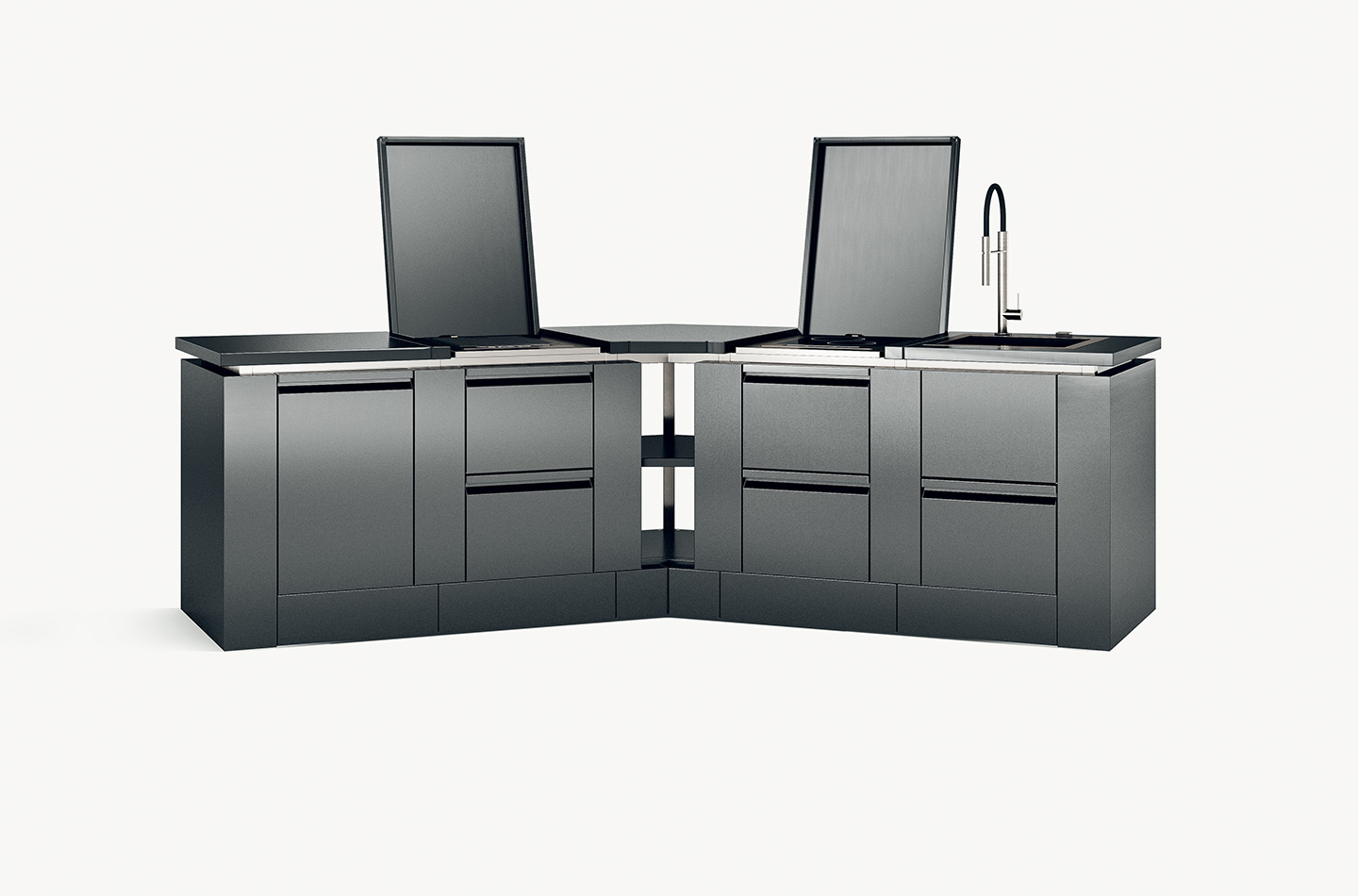 Cucine outdoor in acciaio inox Rok: un modulo, infinite soluzioni