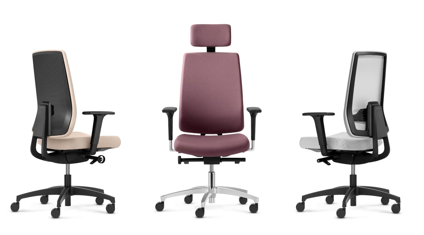 Swivel office chair Indeed: straight, slender, smart - by Dauphin