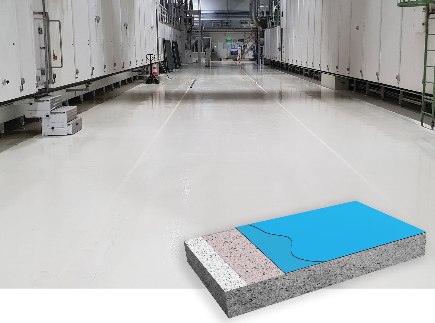 Laticrete resinous flooring with rapid installation: chemical, abrasion ...