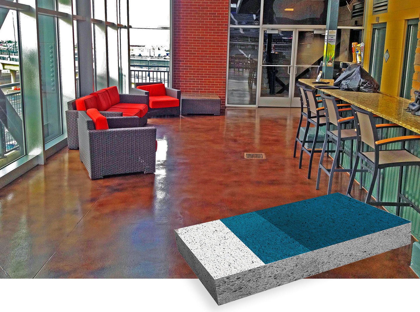 Laticrete resinous flooring with rapid installation: chemical, abrasion ...