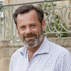 NARA Teak garden bench with armrests By Royal Botania | design Louis Benech