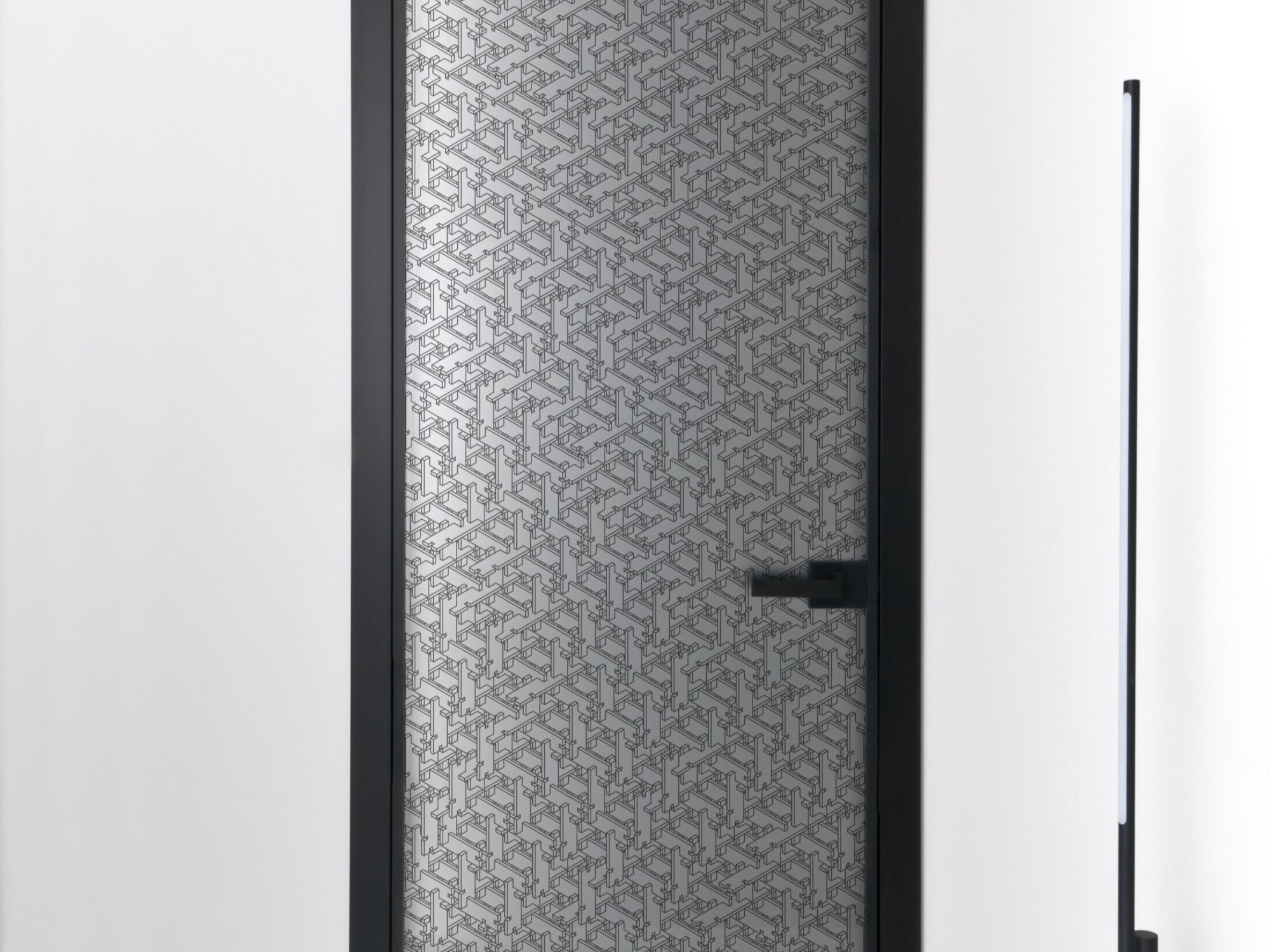 Albed door finishes designed by Kengo Kuma