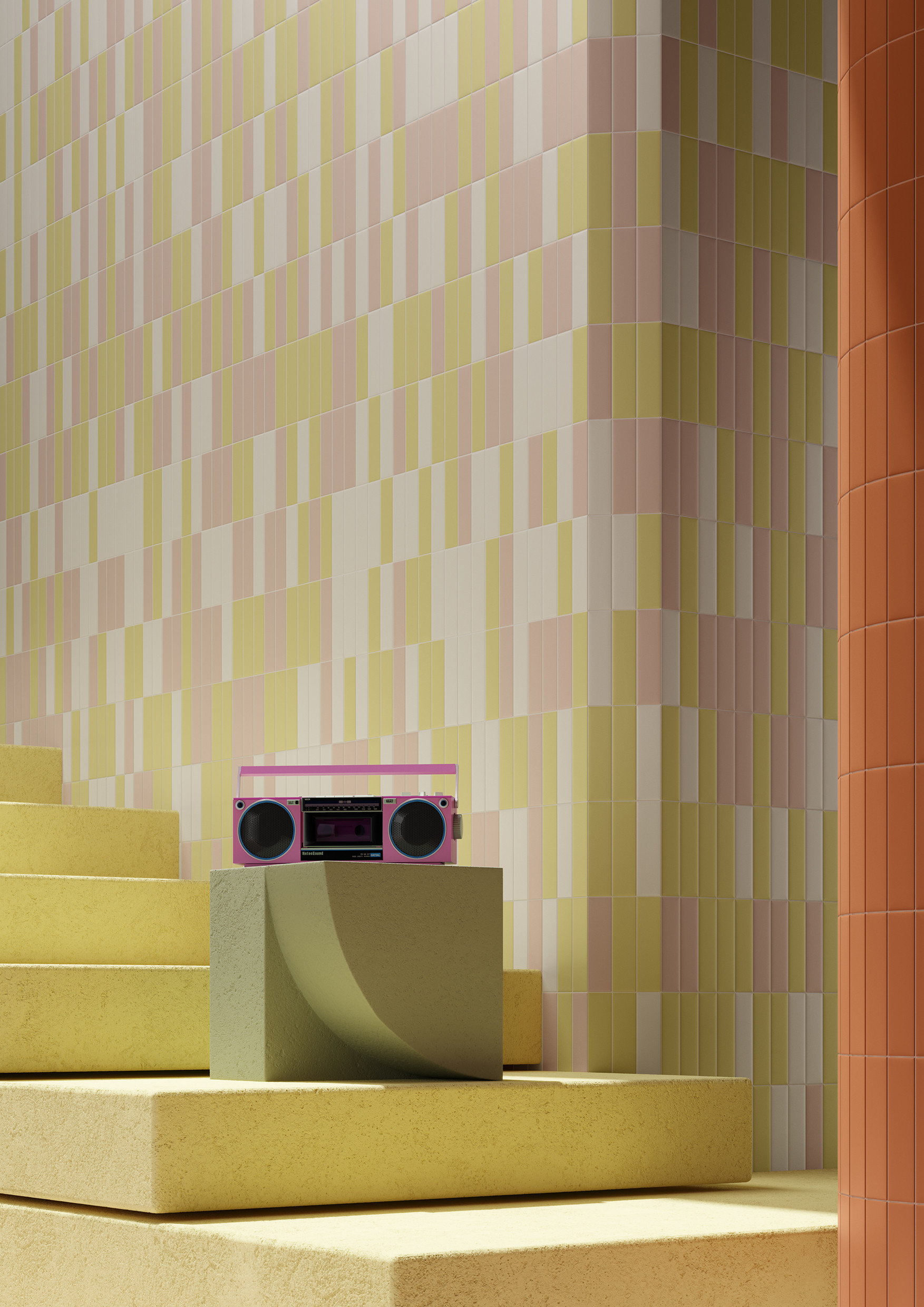 The new Beat ceramic tile by Eccentrico
