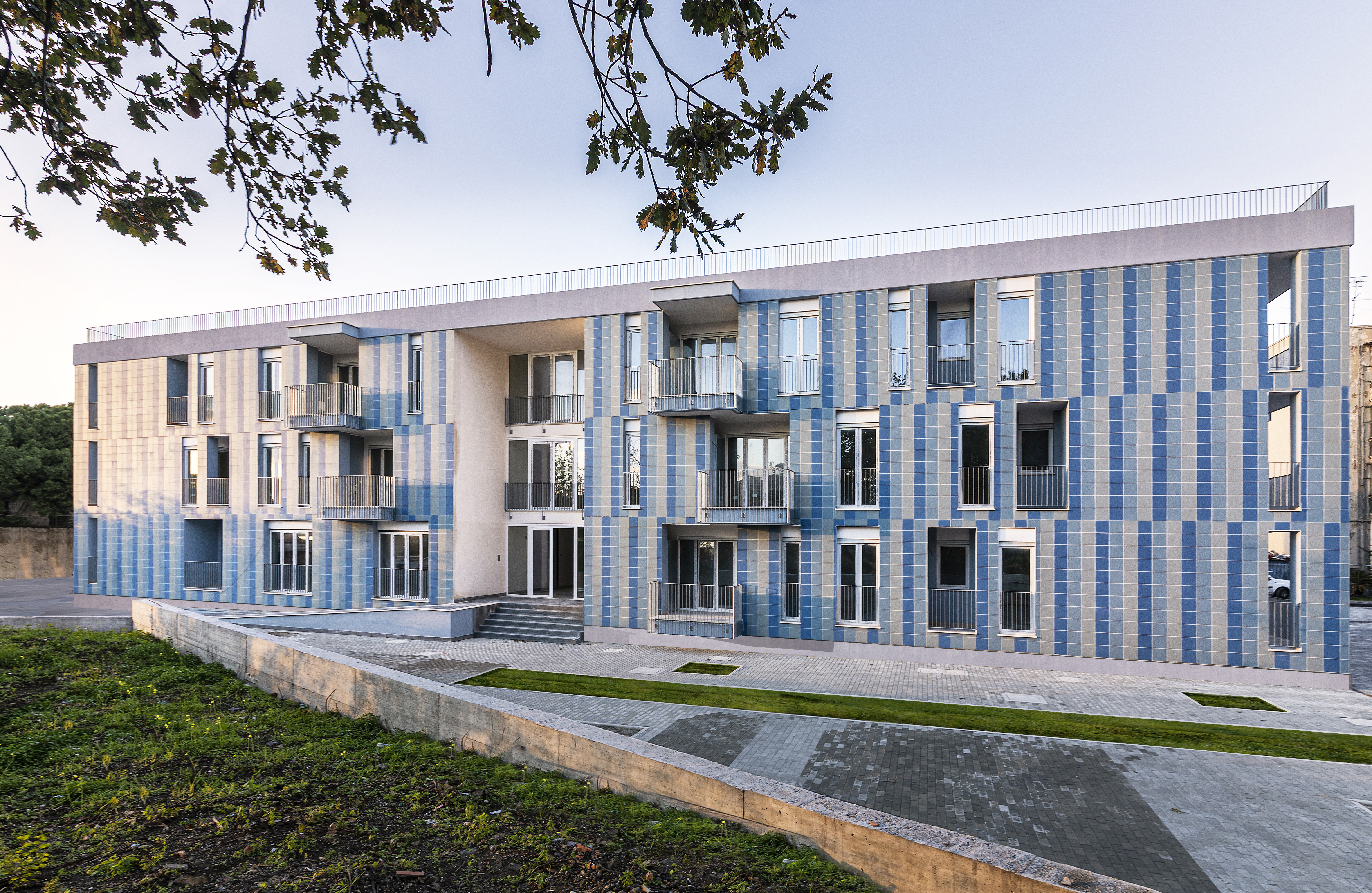 Casalgrande Padana porcelain stoneware for two residential buildings in ...