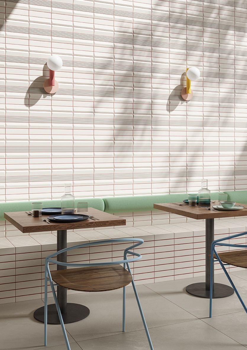 The new Beat ceramic tile by Eccentrico