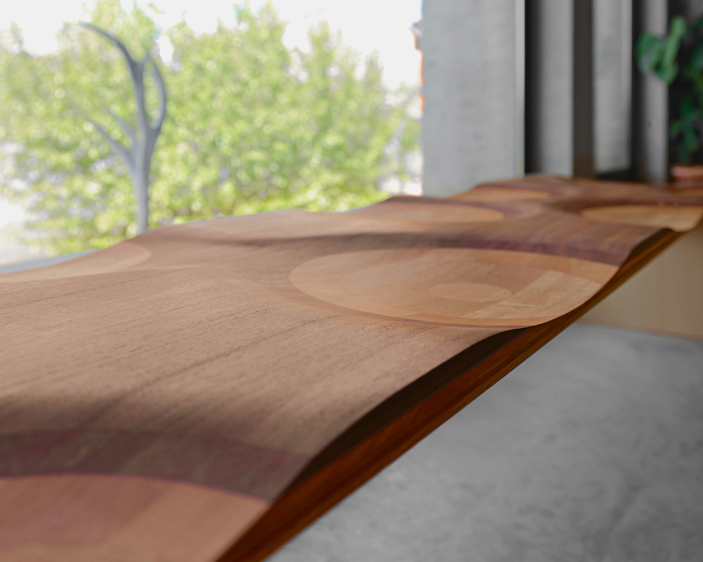 The Ripples wooden bench designed by Toyo Ito for Horm turns 20