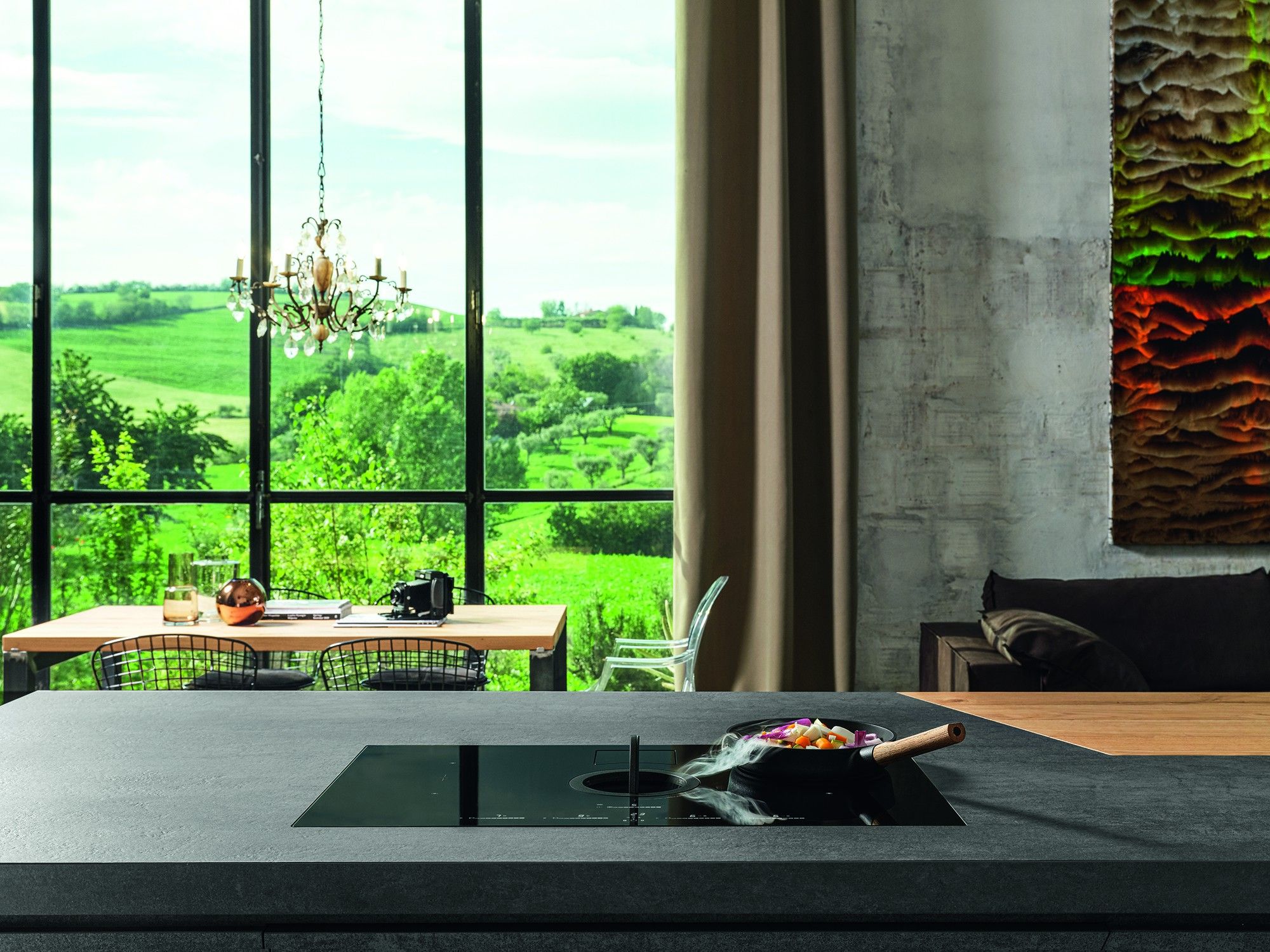 The extractor hob Nikola Tesla Switch Glow by Elica designed by ...