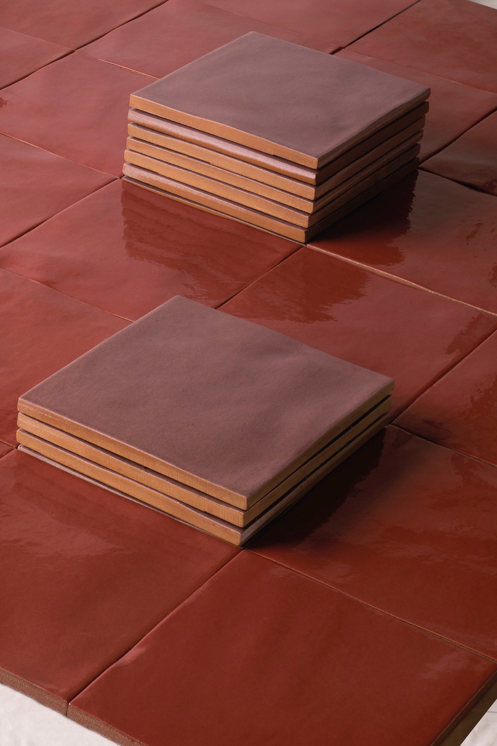 Iris Ceramica red clay wall tiles