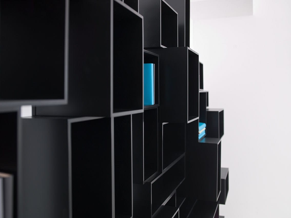 Cubit in 15 colours and natural walnut veneer