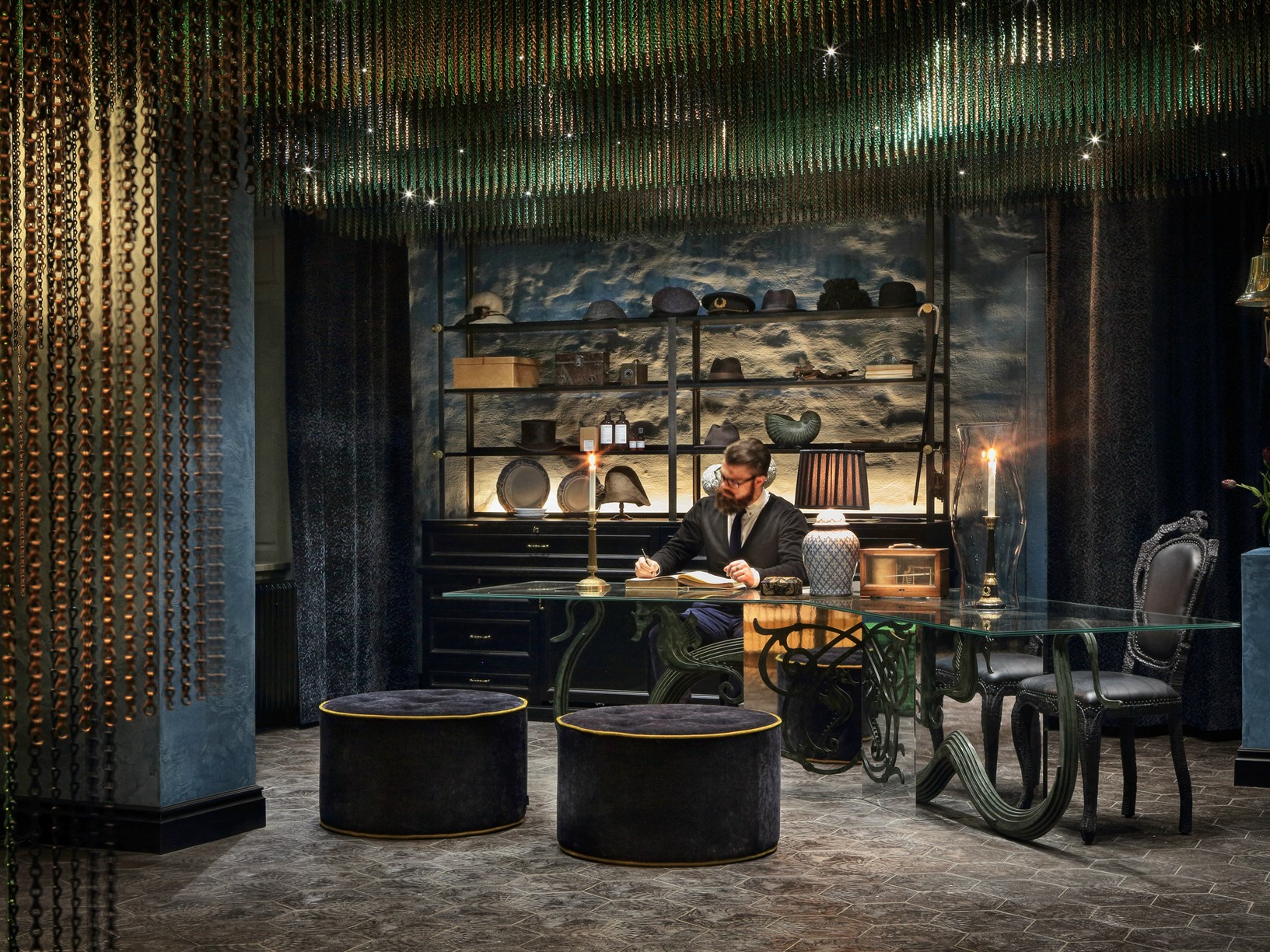 The new Swedish Hotel Stora Hotellet shines with metallic curtains made ...