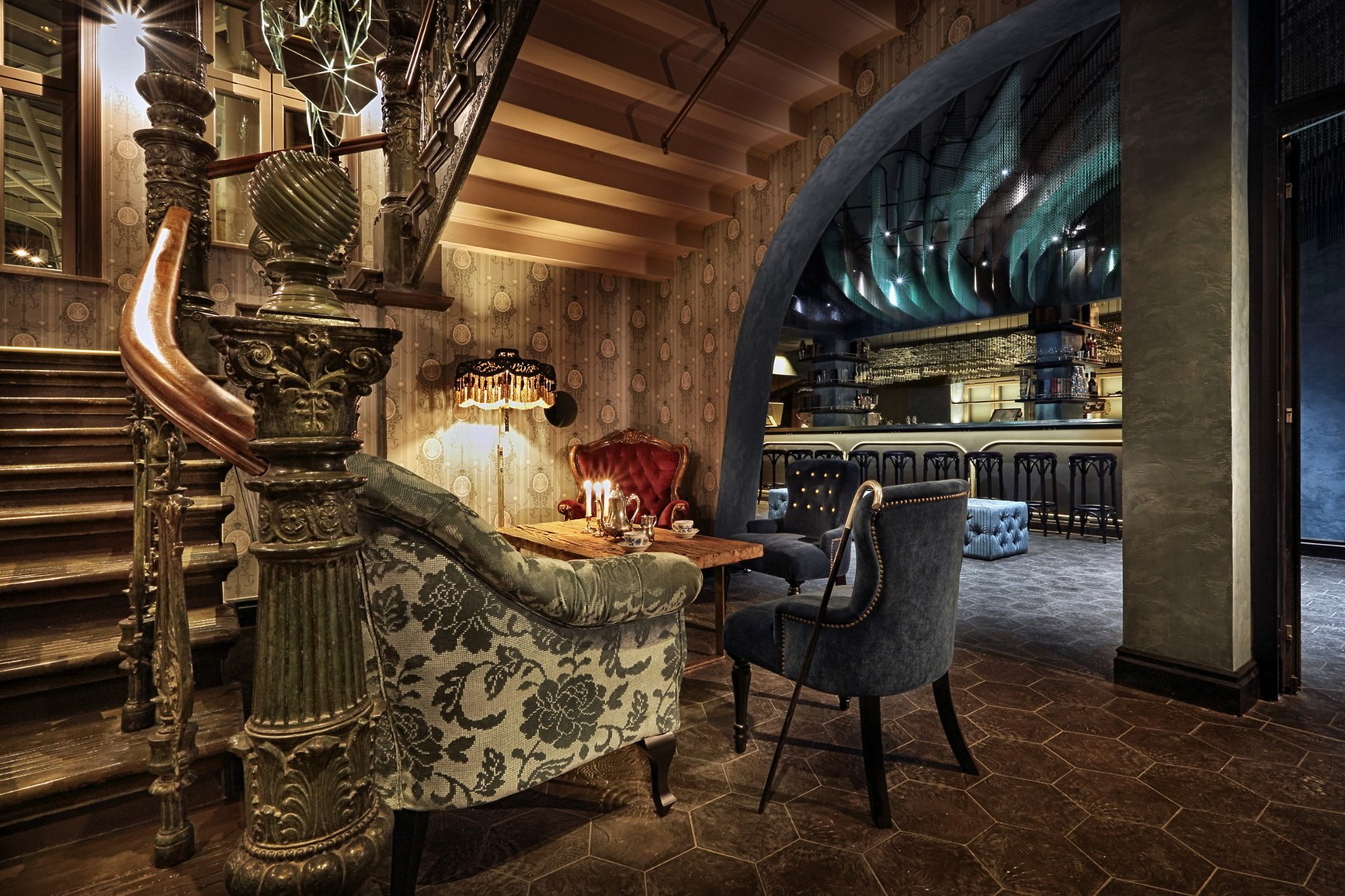 The new Swedish Hotel Stora Hotellet shines with metallic curtains made ...