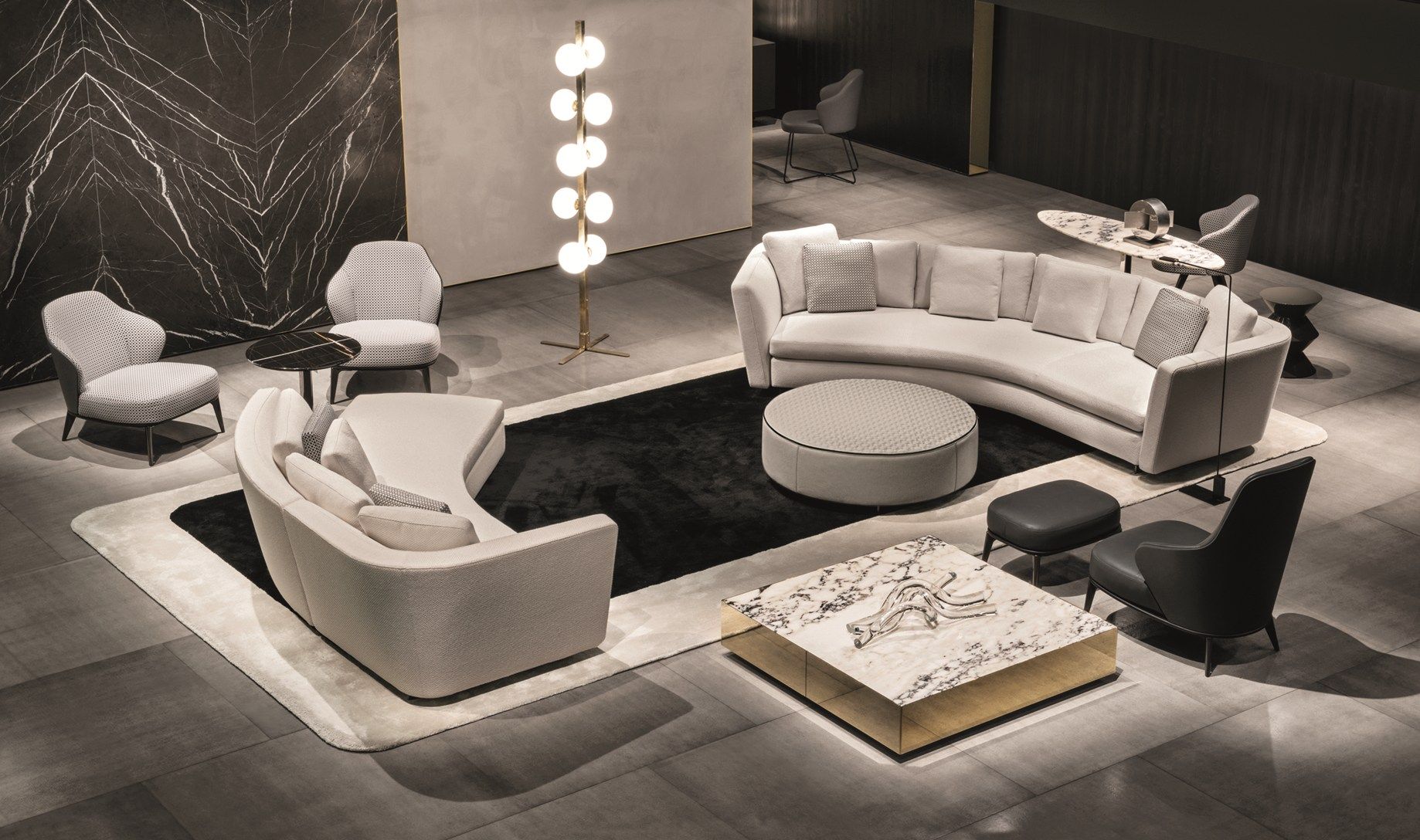 Soft shapes inspired by a dynamic and sinuous architectural language