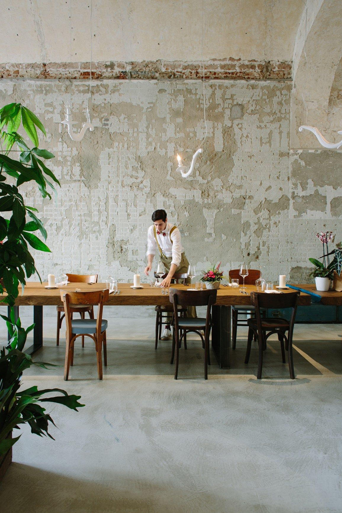 A concept restaurant with a retro feel