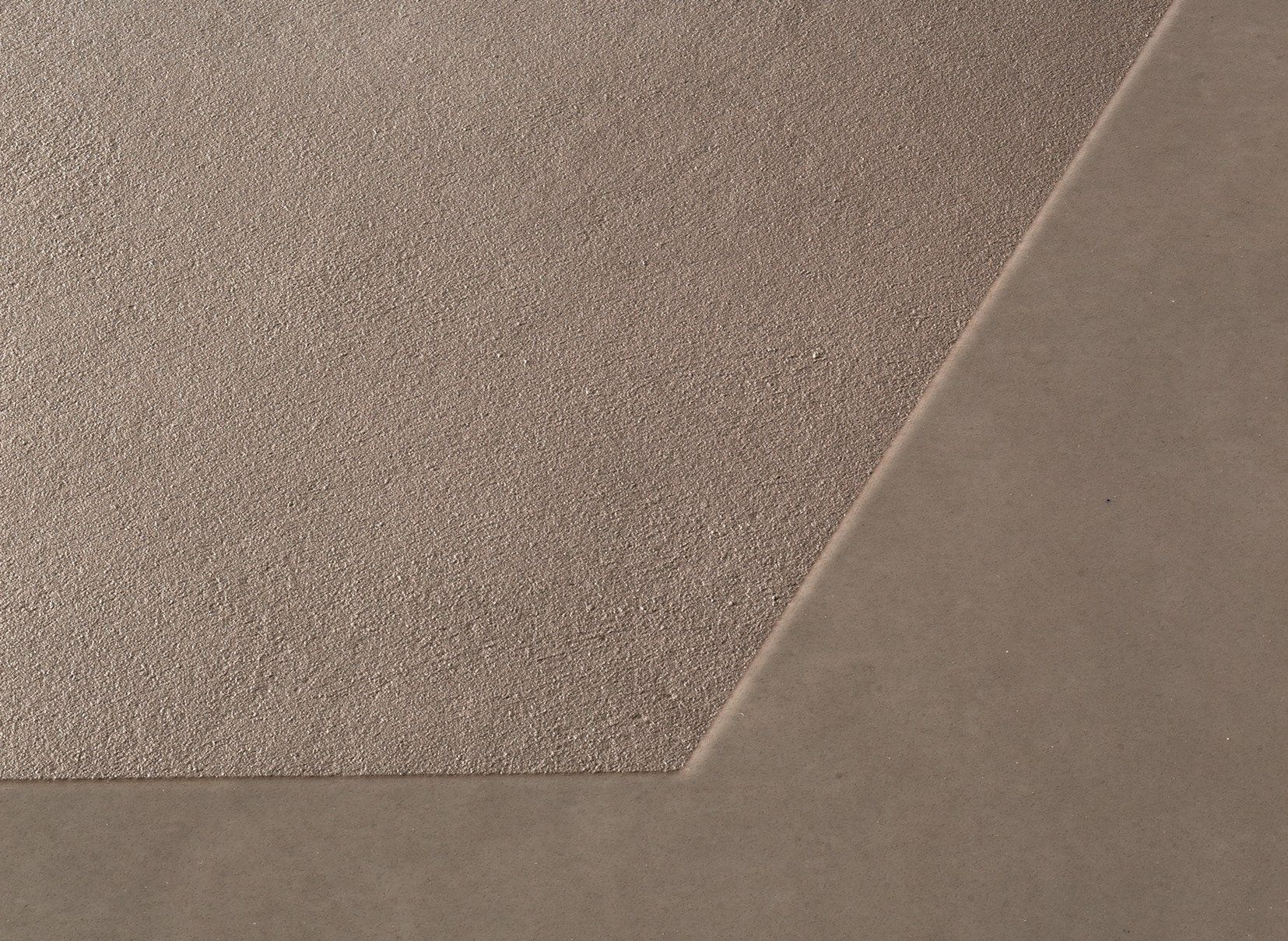 'Soft' cement, colors and geometries inspired by contemporary art