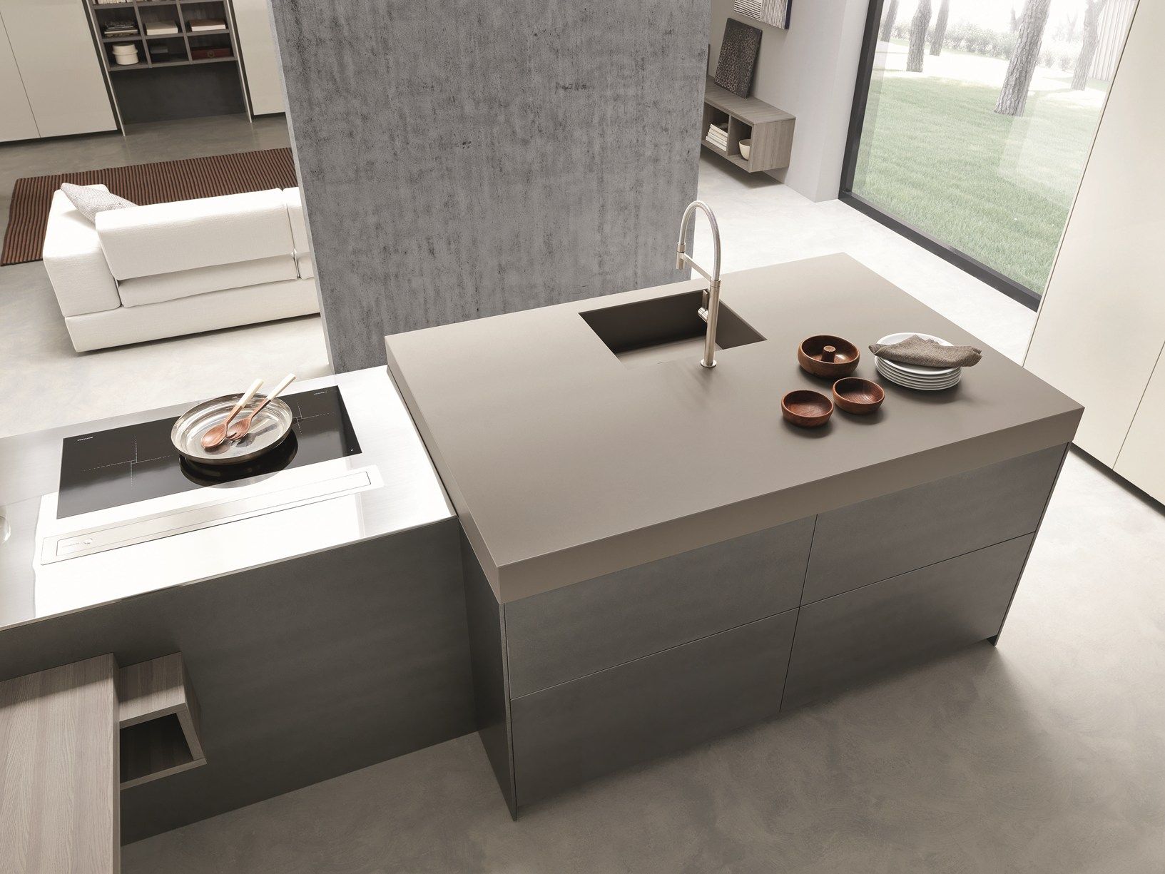 From kitchen to living area