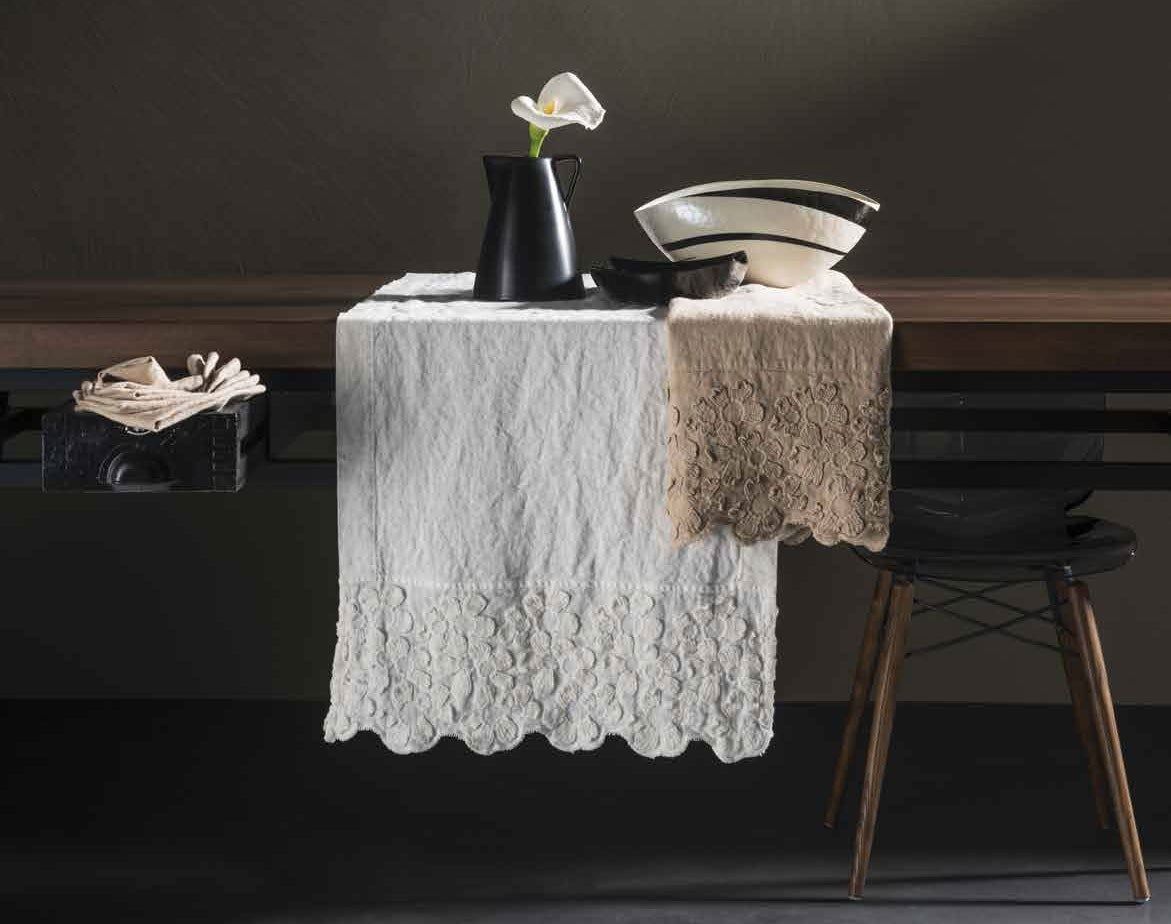 Crumpled Natural Linen and Pastel Nuances