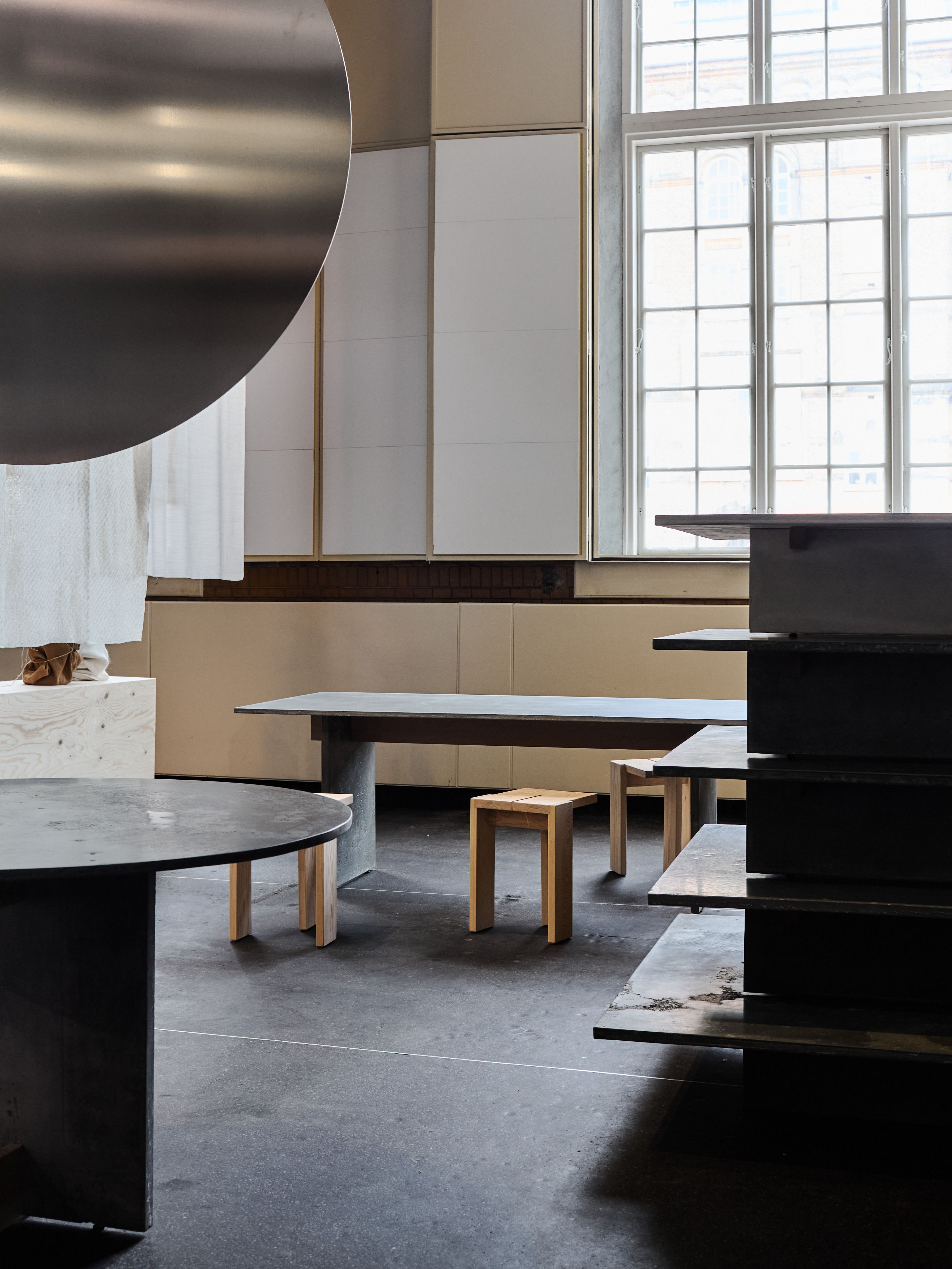 Danish manufacturer Mengel has added two tables and a stool to its ...