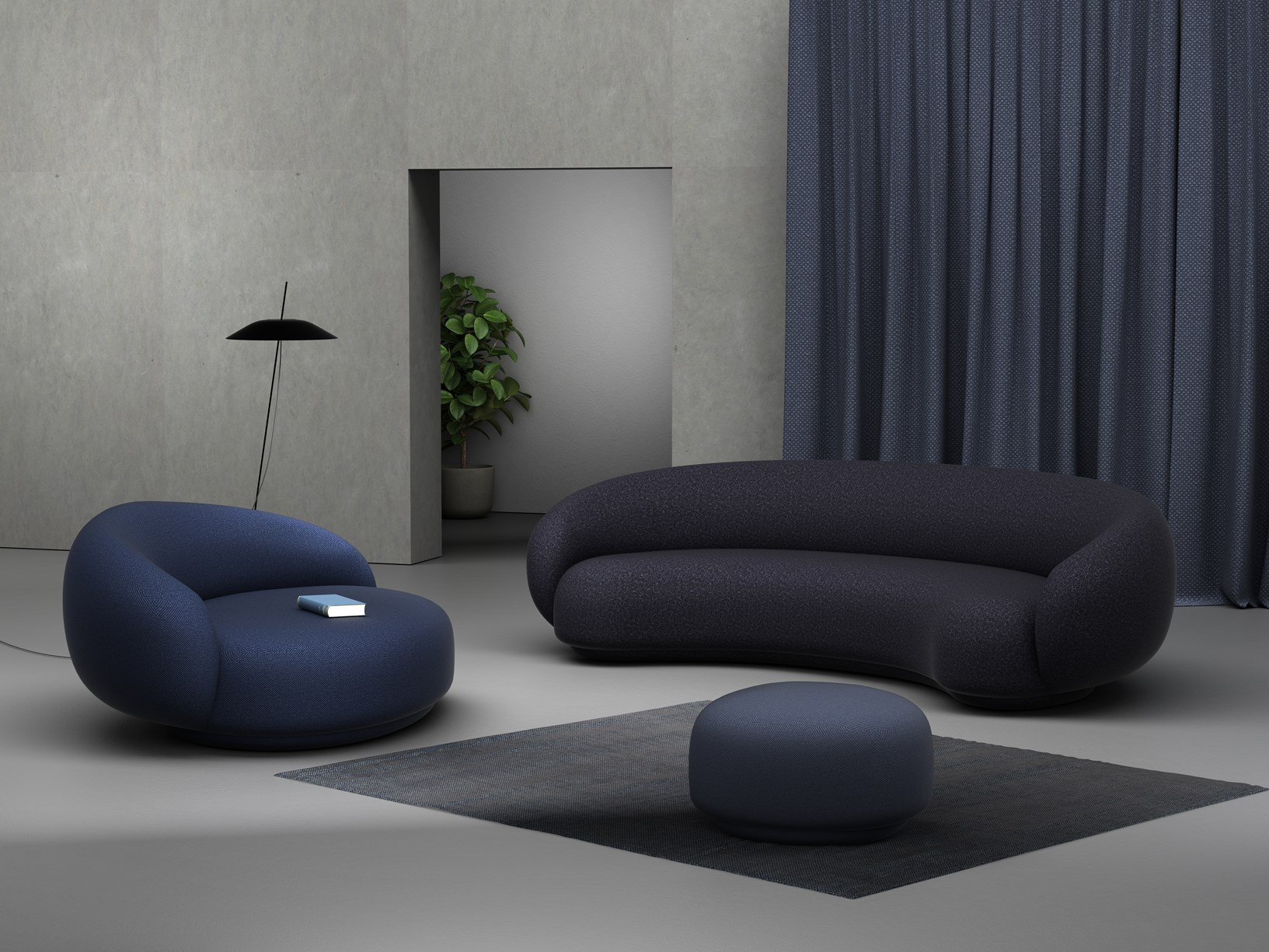 Soft shapes inspired by the 50s