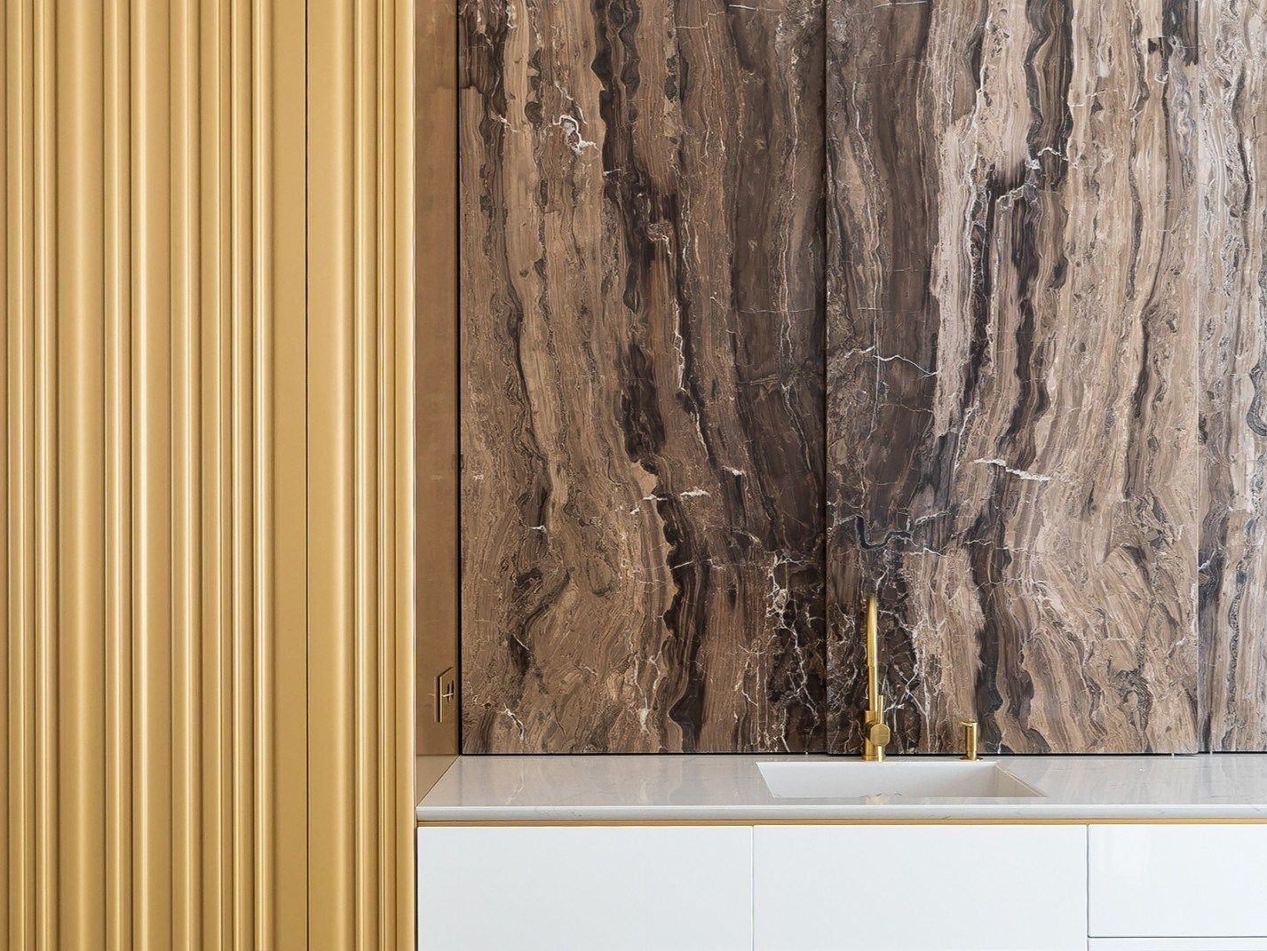 Matte Gold Finish and Precious Quartzes