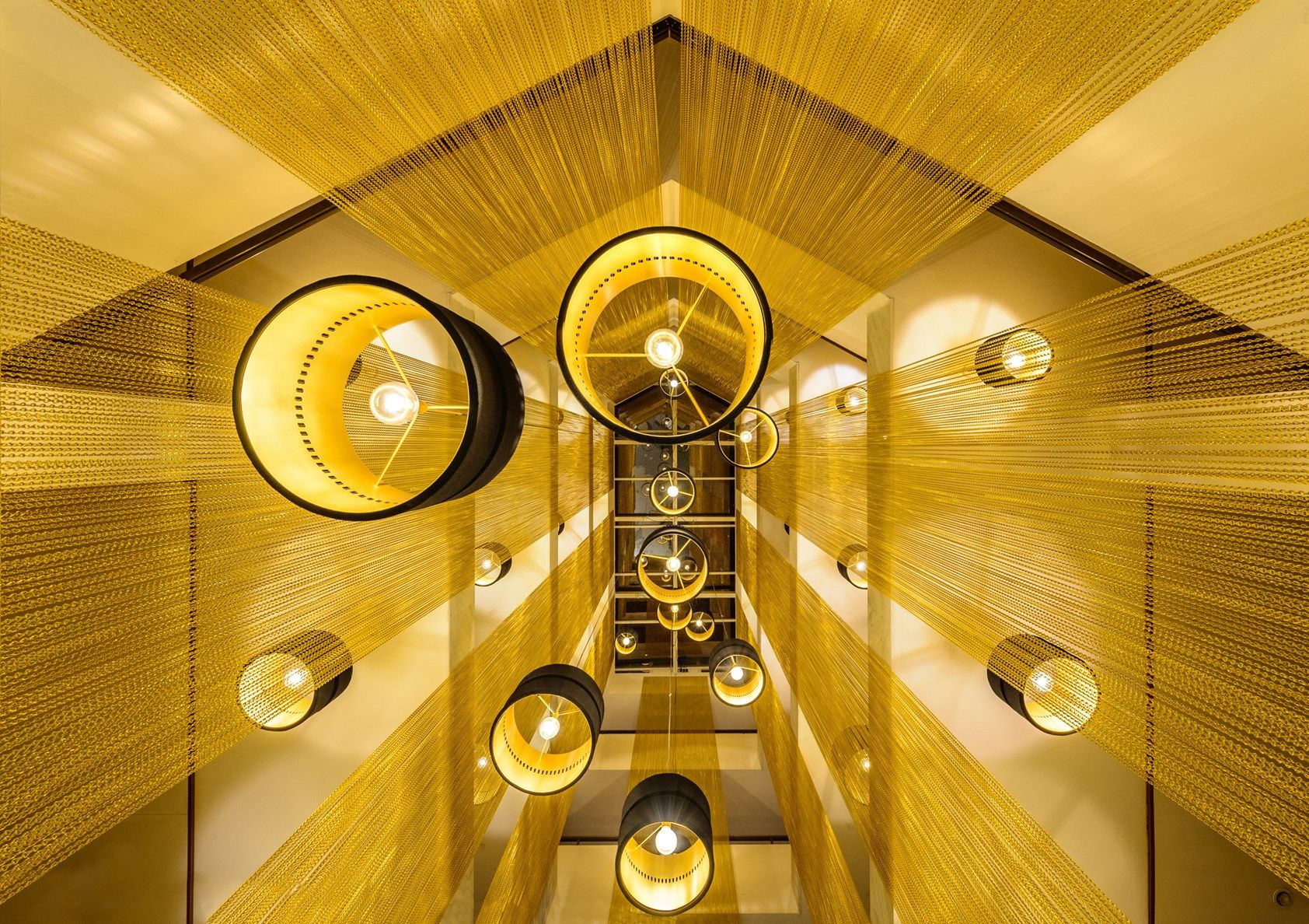 Chain Link Waterfalls Inspired by the Mediterranean Sunsets