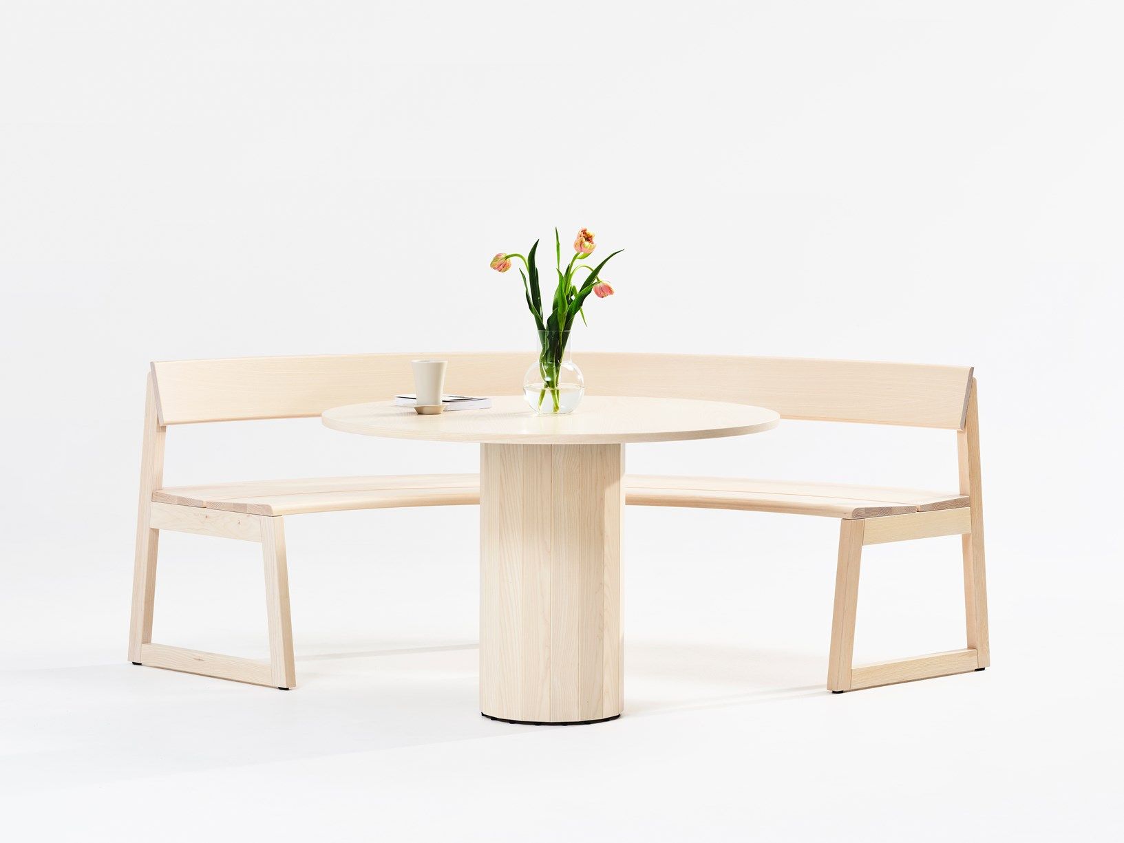 Organic Shapes in Woods: Meander Modular Seating System by Hannes ...